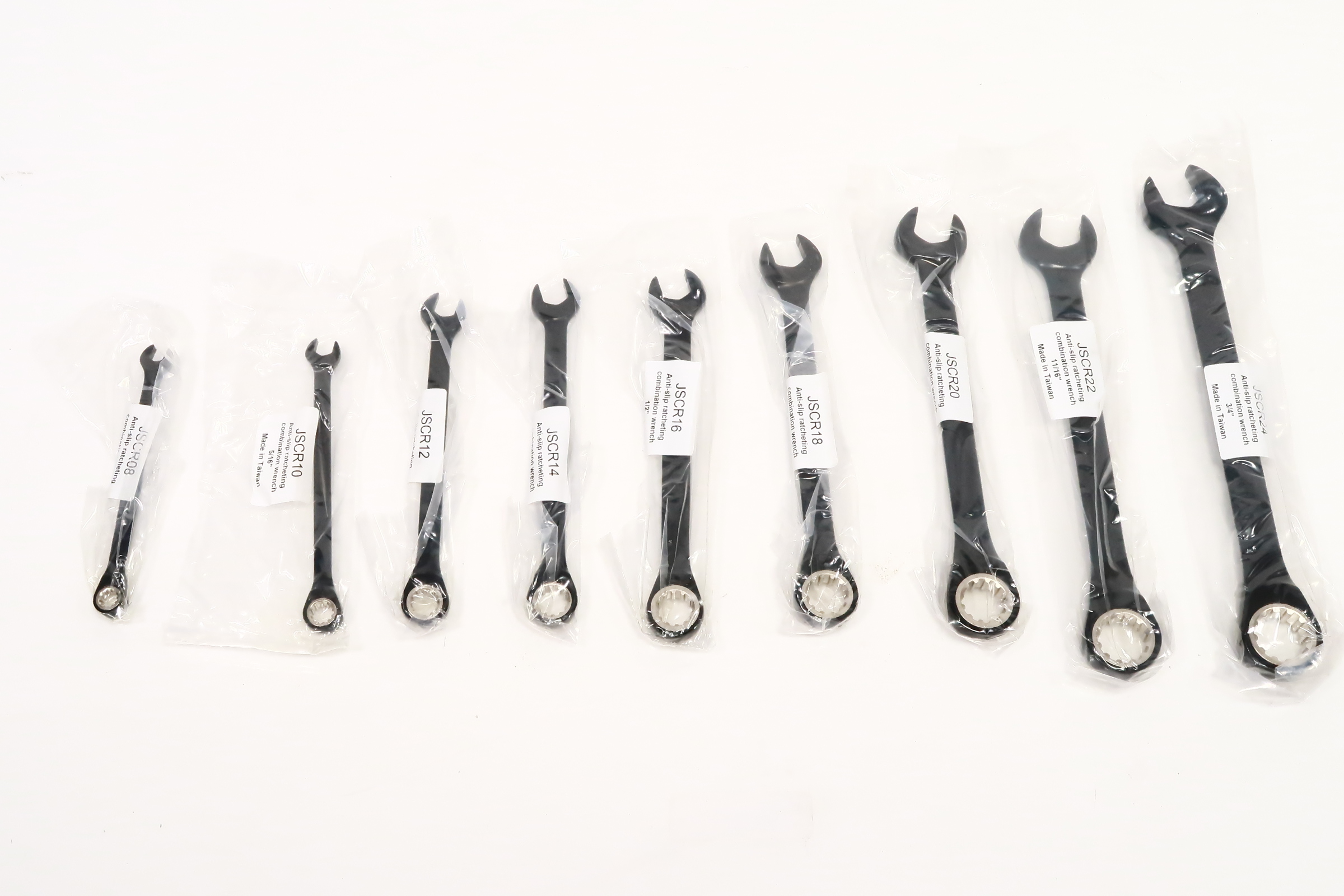 Proto 9Pc Full Polish Combination Reversible Ratcheting Wrench Set ...