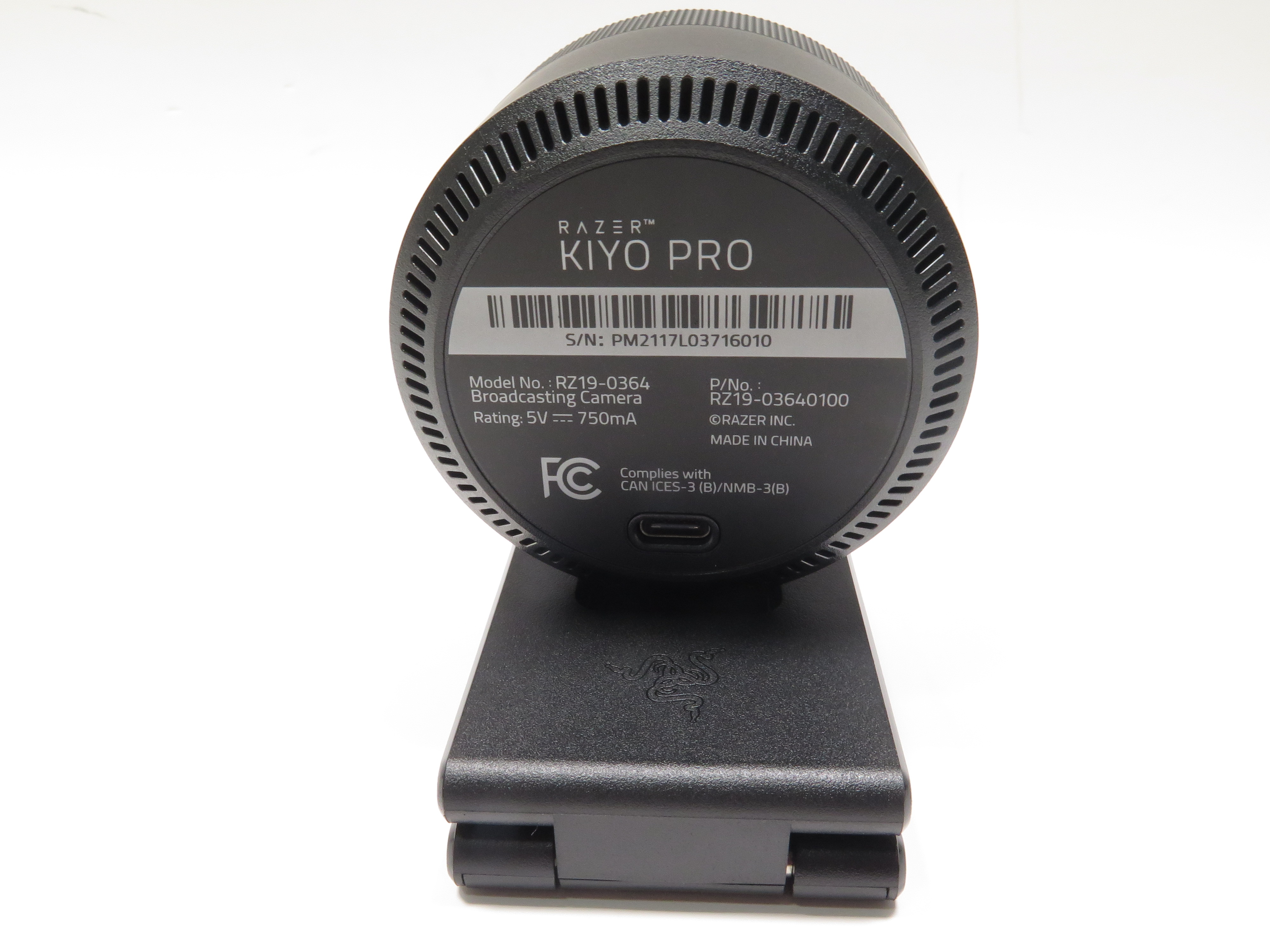 Razer RZ19-0364 Kiyo Pro 1920 x 1080 Webcam - Black 0189