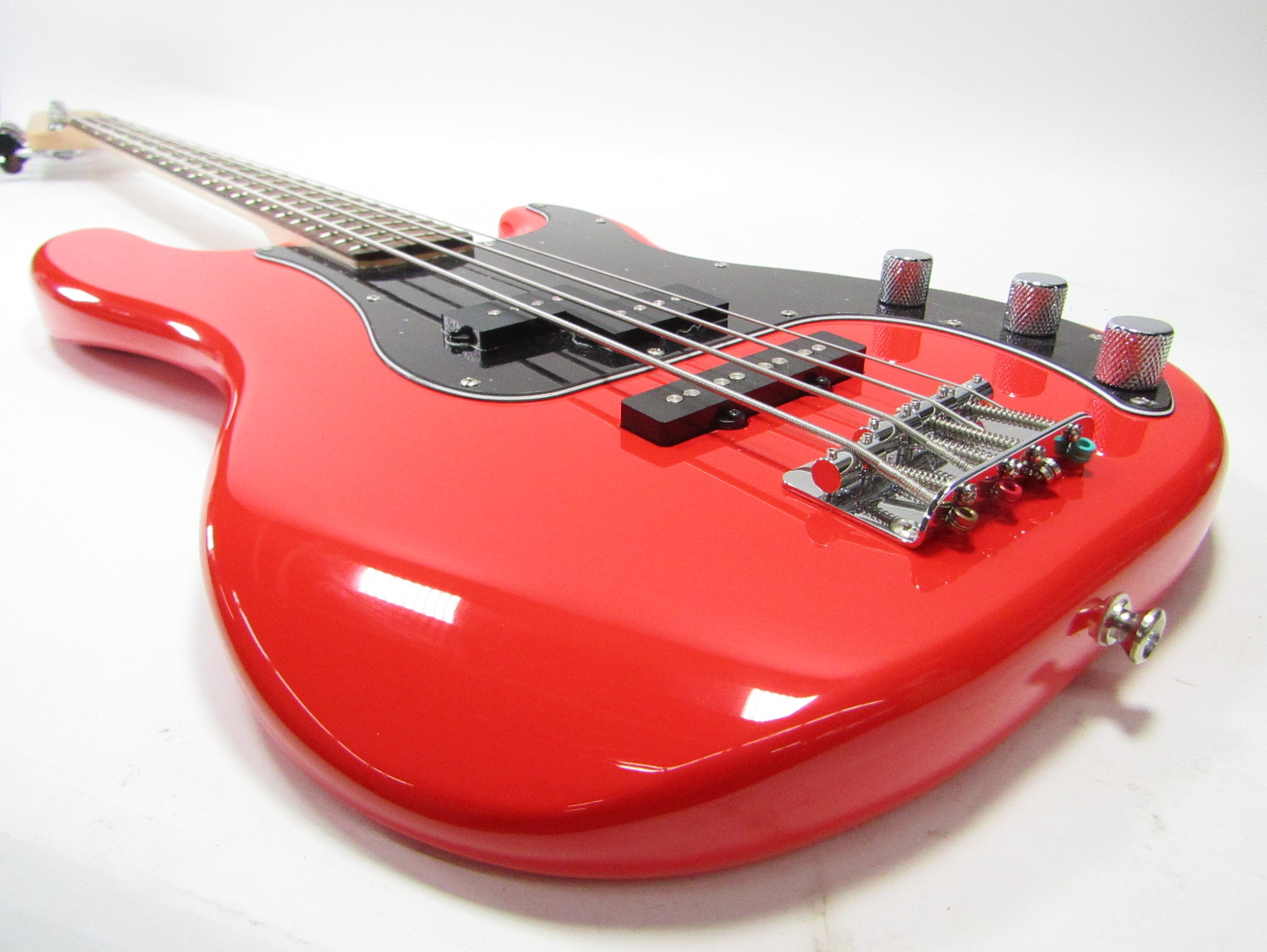Fender Squier Precision Bass Right Handed Four String Hot Red Bass Guitar