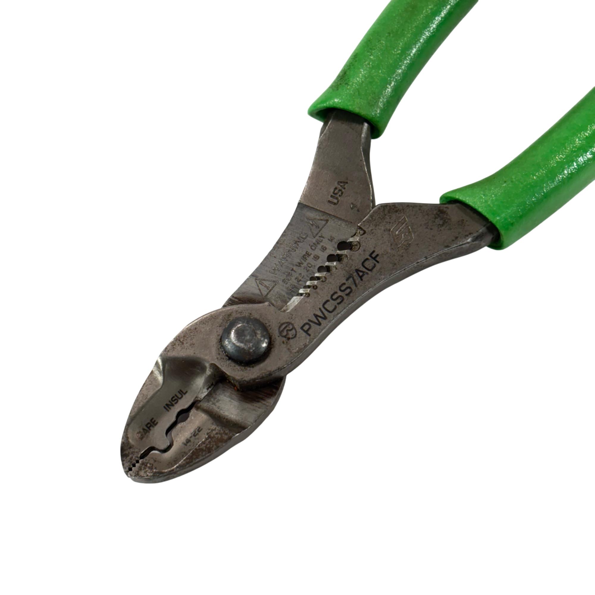 Snap-on Tools PWCSS7ACF Compact Handheld 7" Wire Stripper/ Cutter/ Crimper