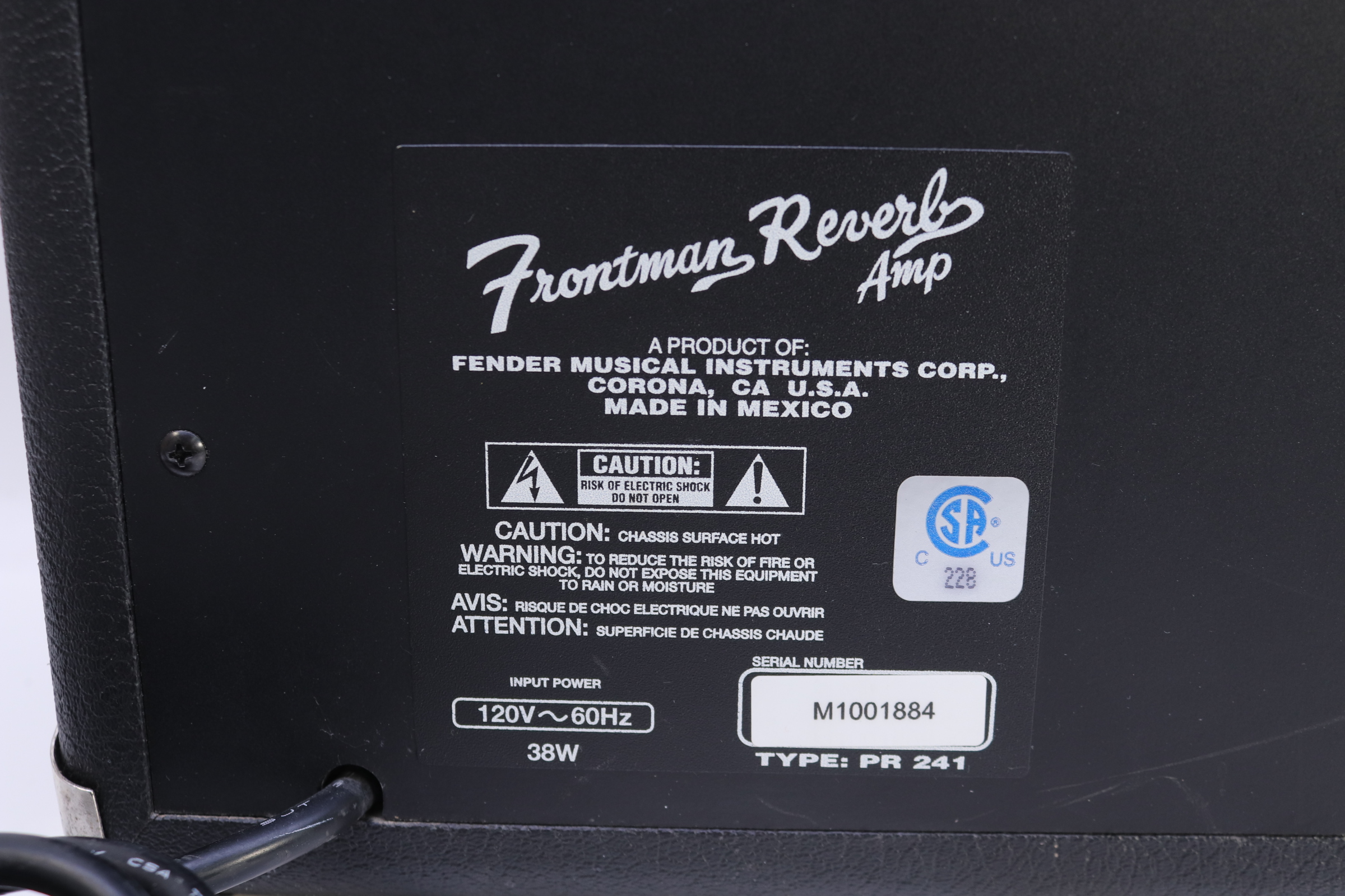 Fender PR241 Frontman 38W Combination Amplifier