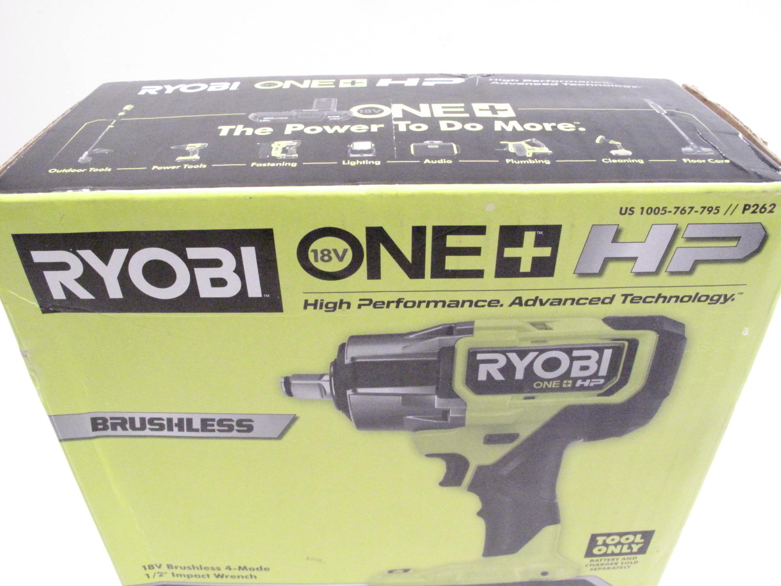 Ryobi P262 18V Cordless 1/2" Impact Wrench Tool Only