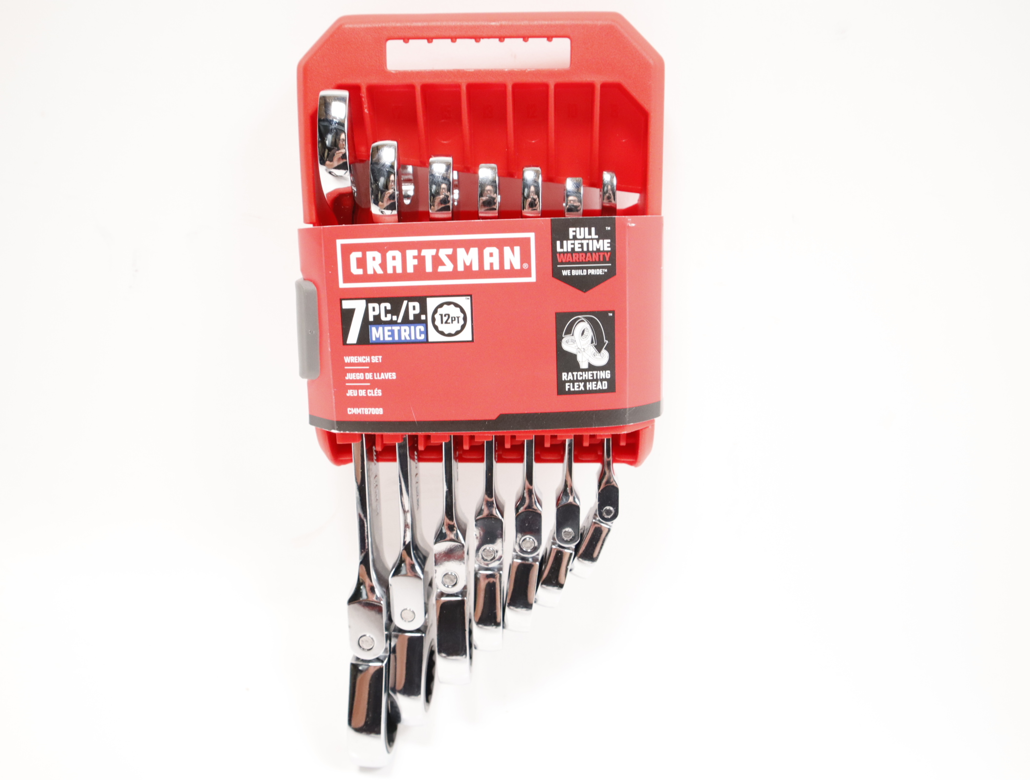 Craftsman CMMT87009 7-Piece Metric 12PT Flex-Head Wrench Set
