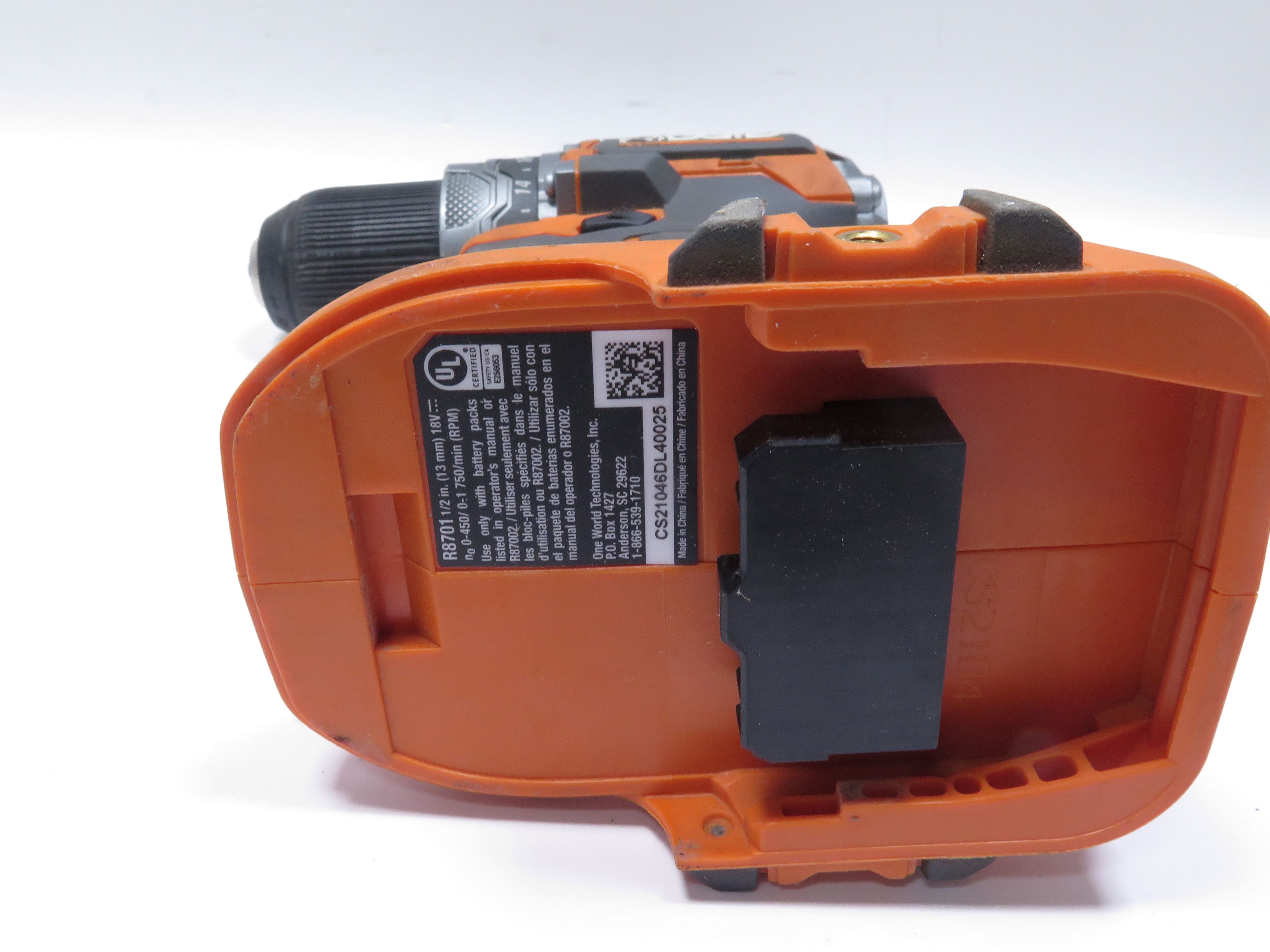 Ridgid R8701 18V Brushless SubCompact Cordless 1/2 in. Drill Driver Kit ...