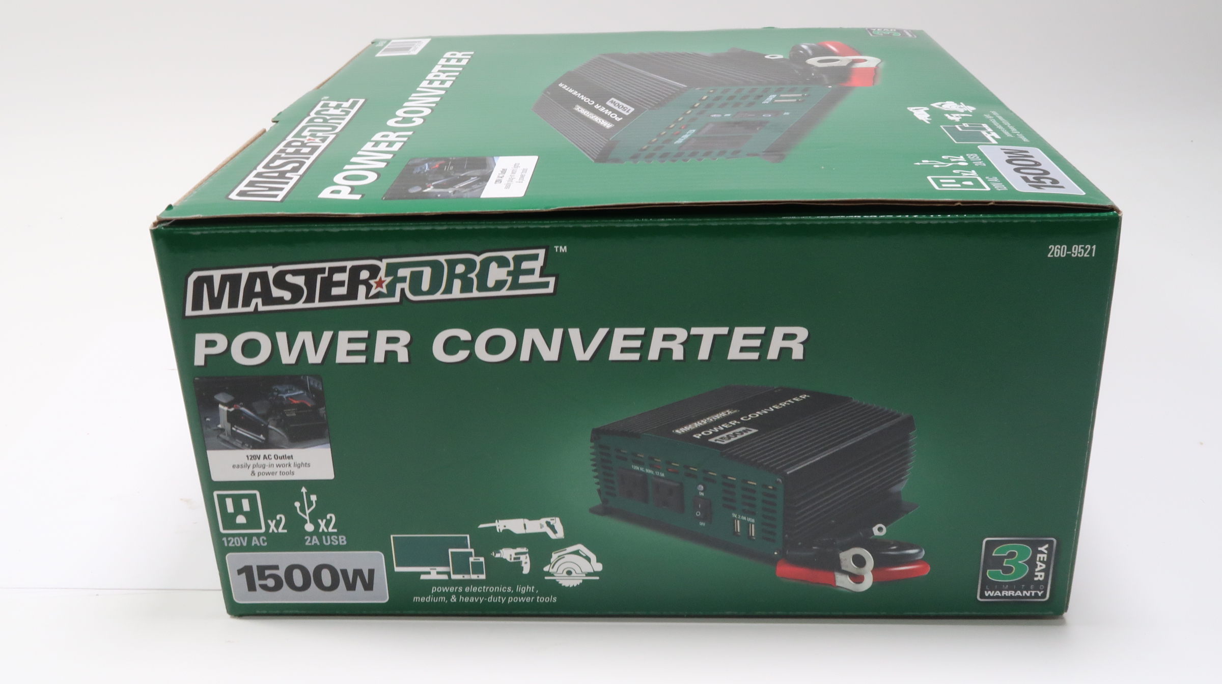 MasterForce 260-9521 1500 Watt Power Converter