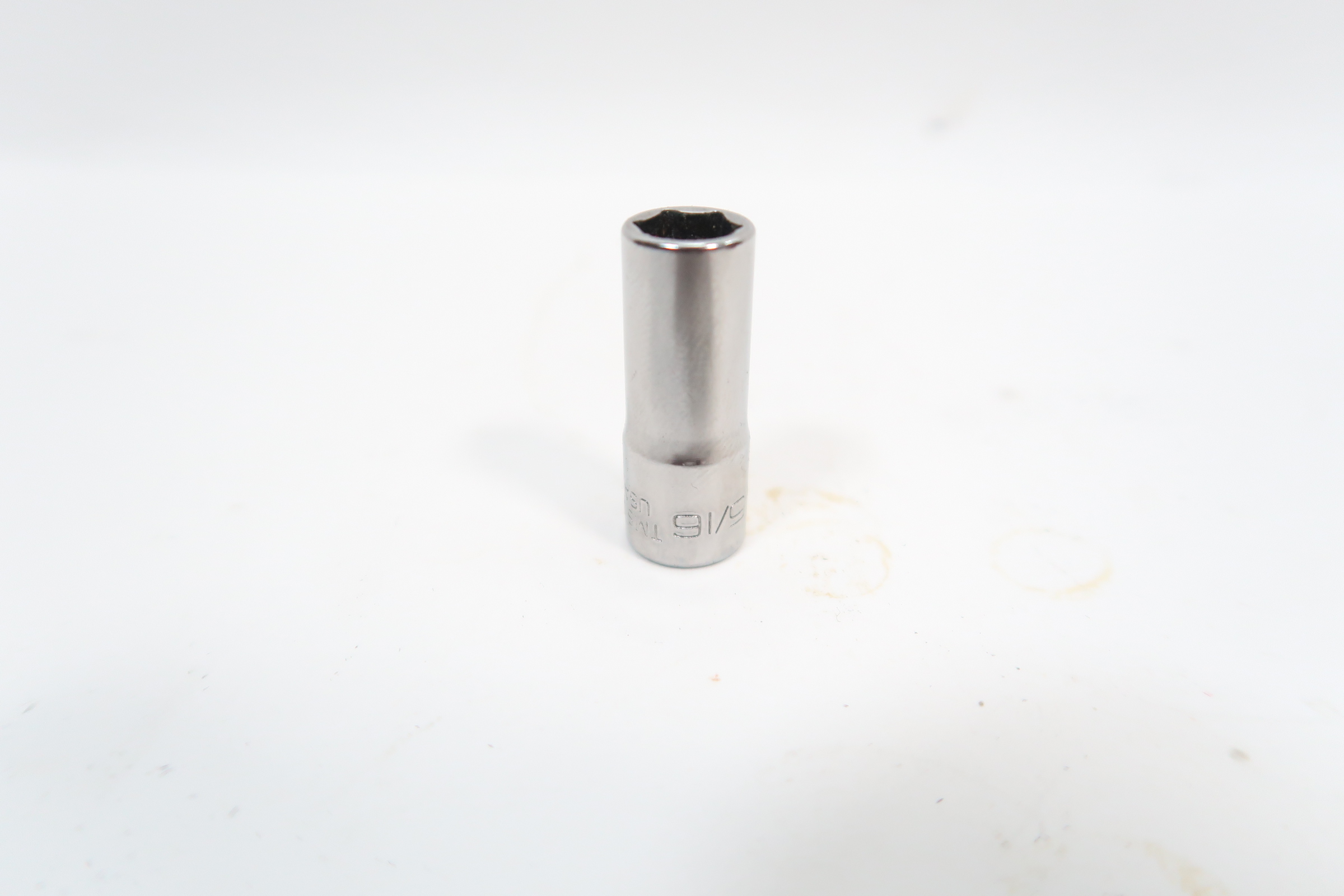 Snap On 110TMSY 10 pc 1/4" Drive 6-Point SAE Semi-Deep Socket Set