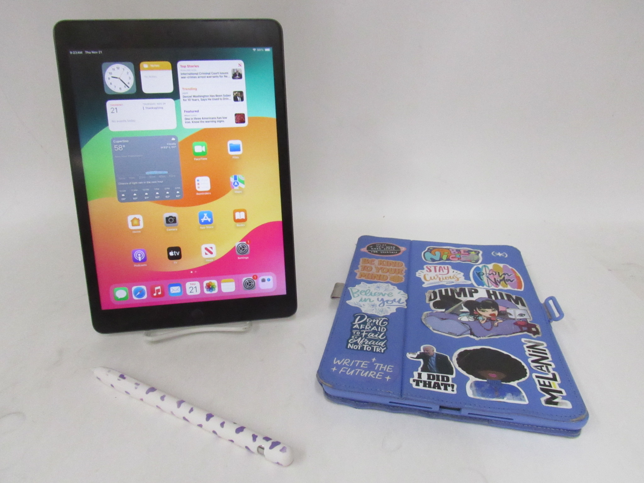 Apple iPad 9th Generation MK2K3LL/A A2602 64GB Tablet Gray 6237