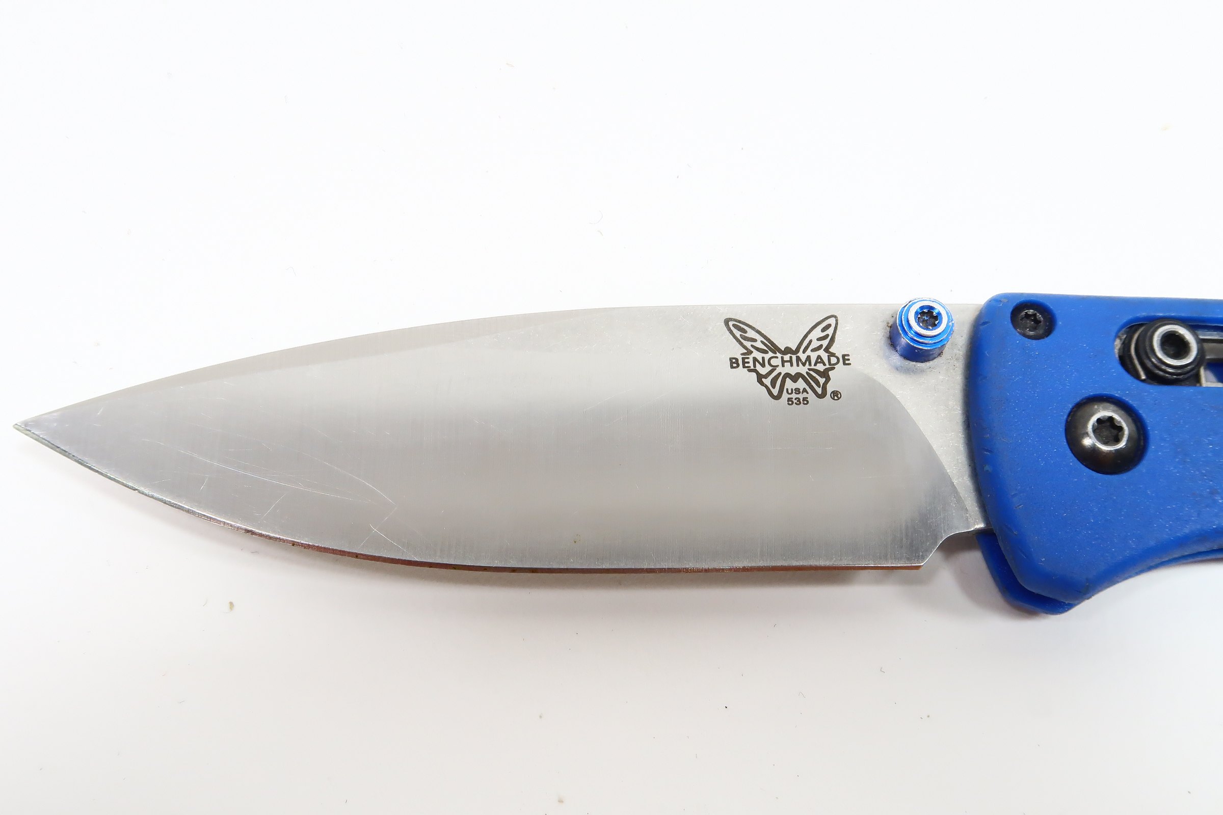 Benchmade Bugout 535 Blue Grivory Folding Knife