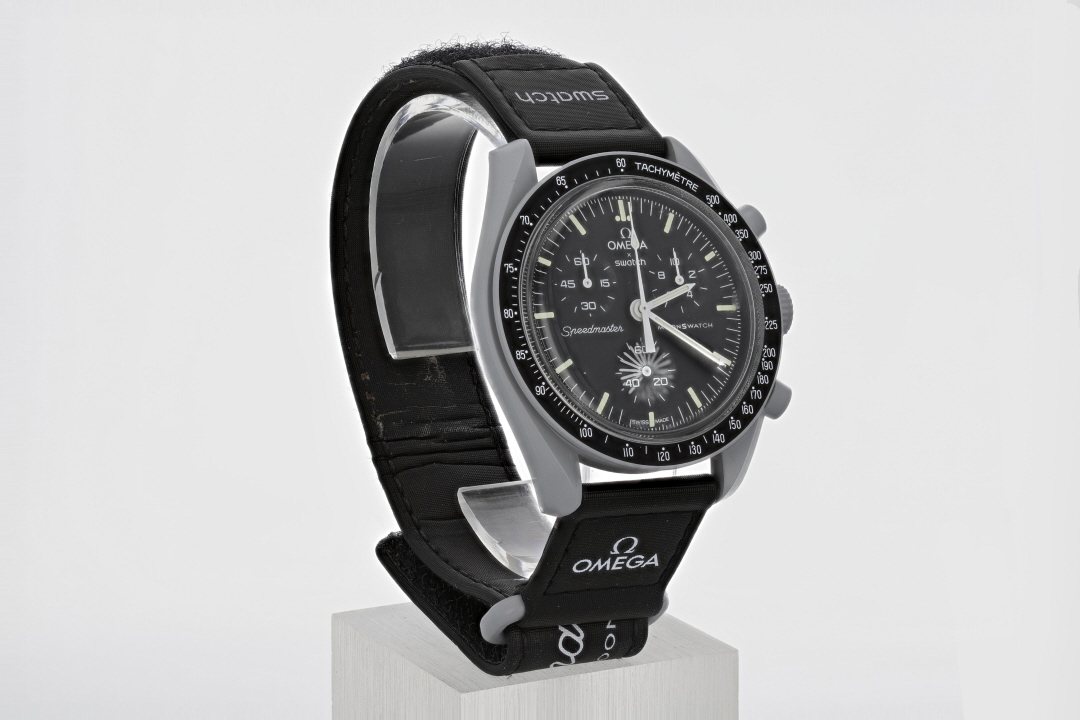 Swatch Bioceramic Moonswatch Mission to the Moon Black Dial Men's ...