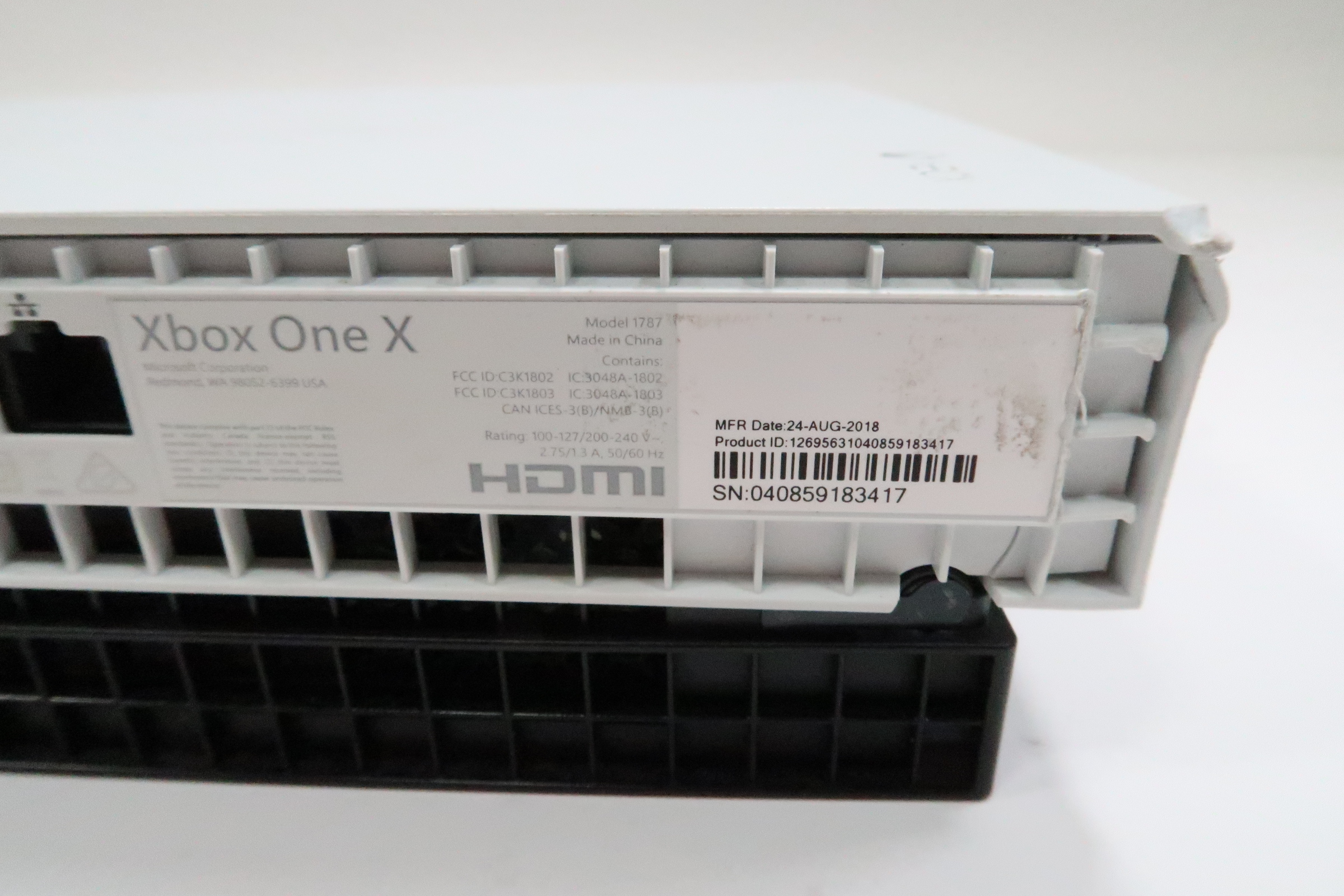 Microsoft 1787 Xbox One X 1TB Video Game Console - White 9678