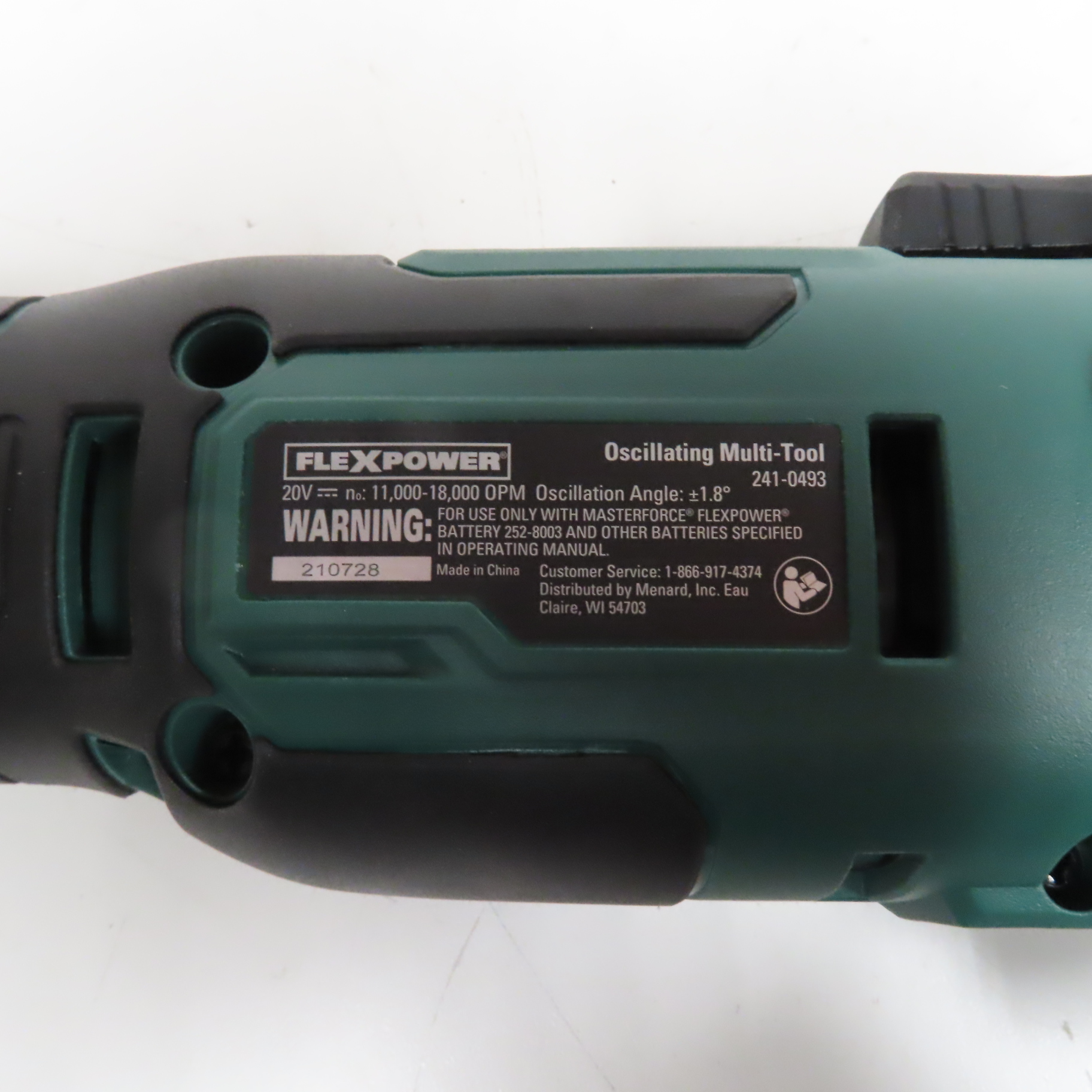 Masterforce 241-0493 BOOST 20V Cordless Oscillating Multi-Tool Kit