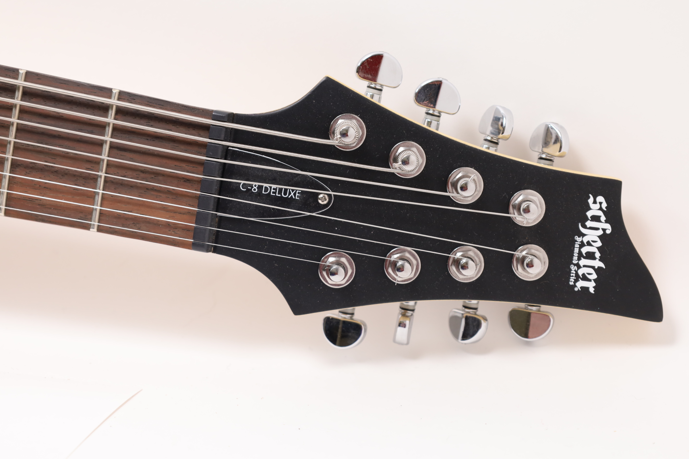 Schecter C-8 Deluxe 8-String Right-Handed Electric Guitar - Satin Black