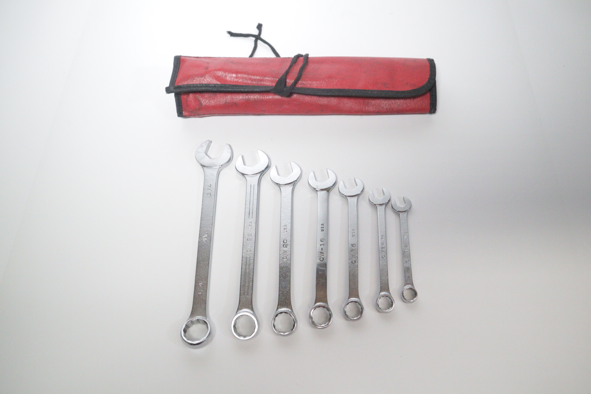 Mac Tools 7-Piece SAE 12-Point Short Chrome Combination Wrench Set