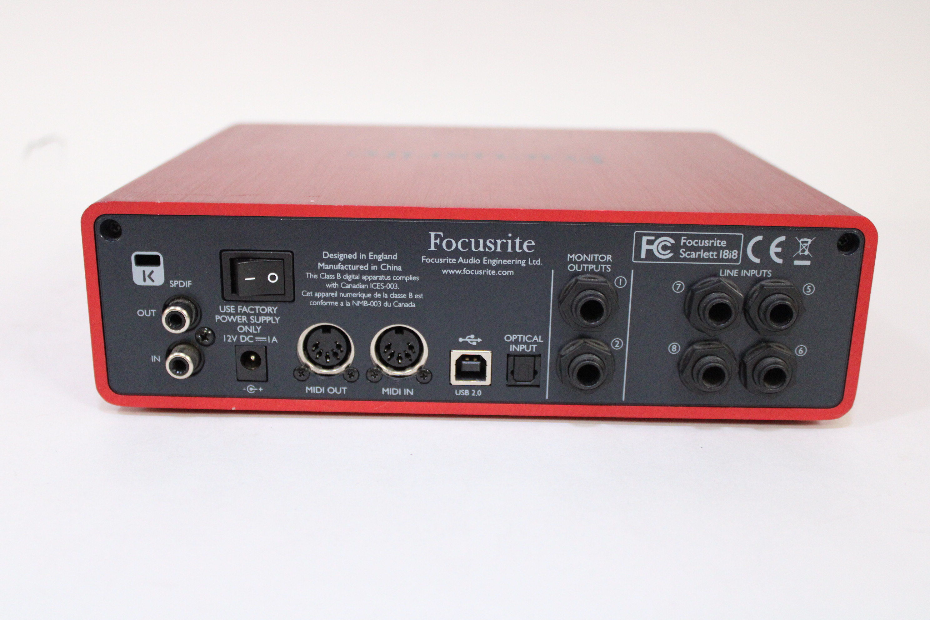 Focusrite SCARLETT 1818 1st Generation 18 In/8 Out USB 2.0 Audio Interface
