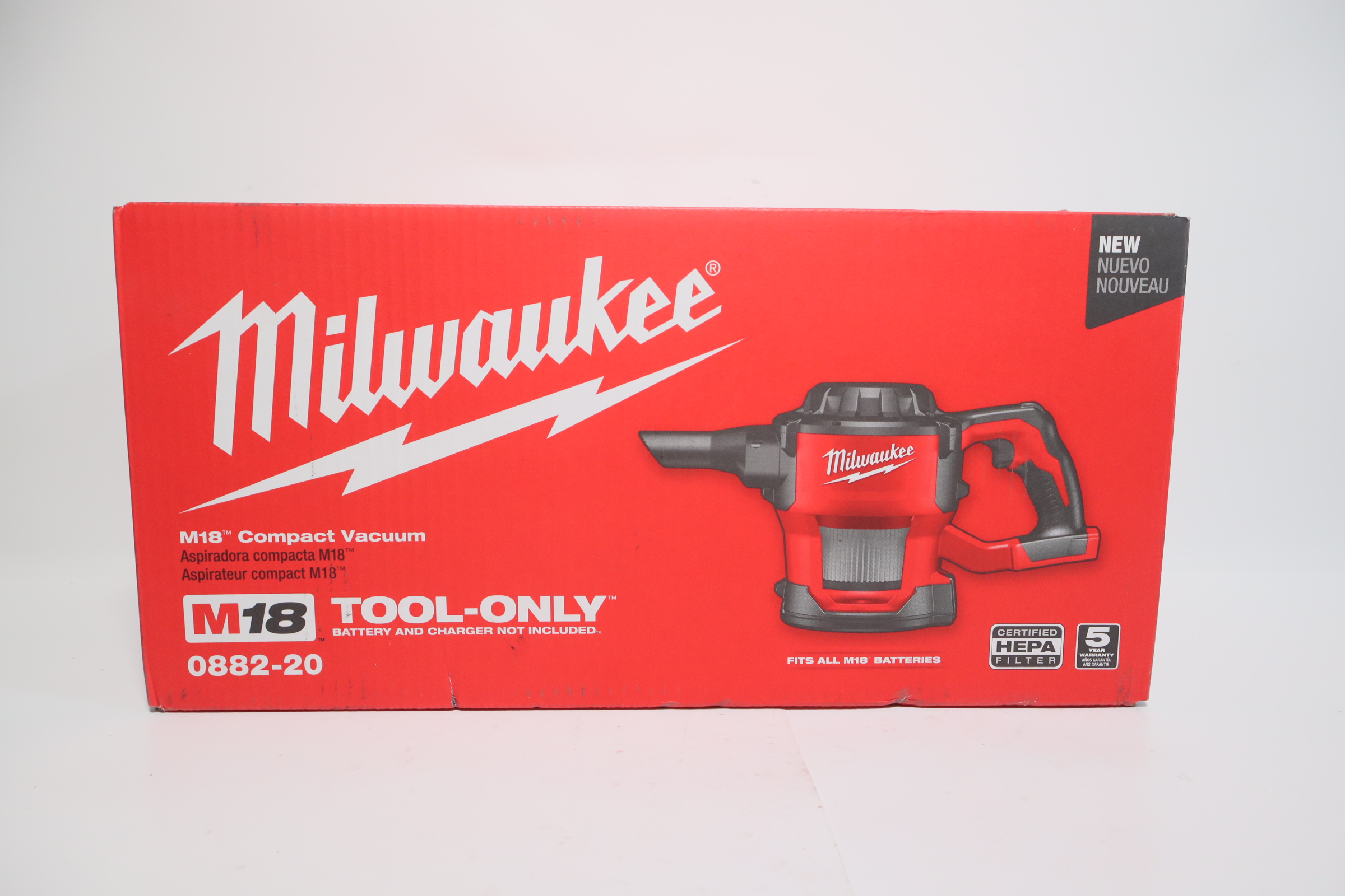 Milwaukee 0882-20 M18 Compact Vacuum 6934