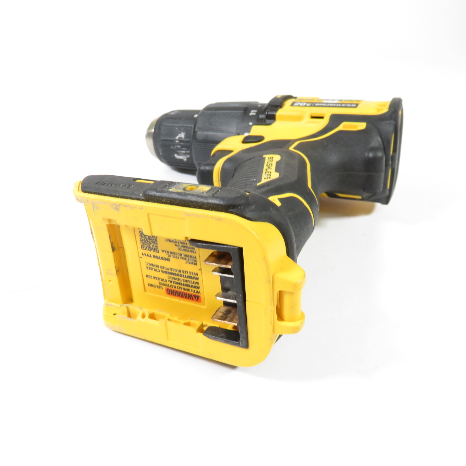 DEWALT DCD709 20-Volt MAX Li-Ion Cordless Brushless Compact 1/2" Hammer ...
