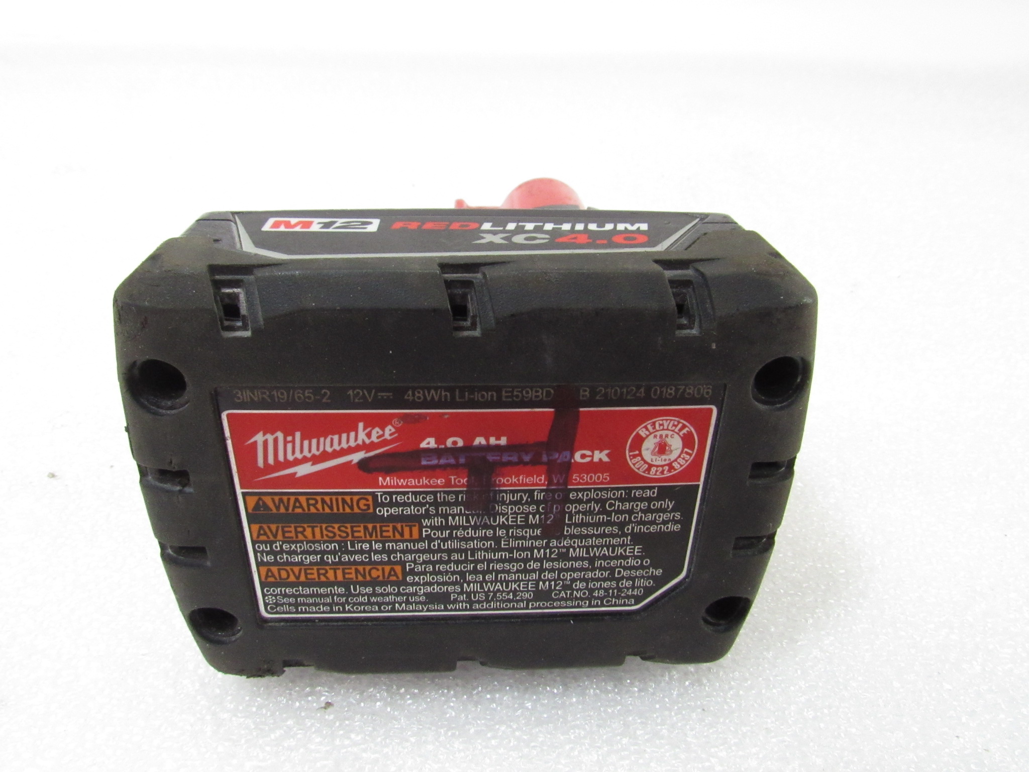 Milwaukee 48-11-2440 12 Volt 4AH Battery
