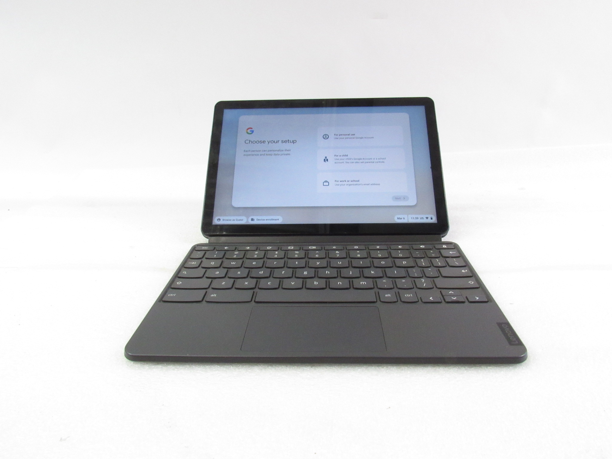 Lenovo IdeaPad Duet CT-X636F ChromeOS MediaTek P60T 2GHz 4GB RAM 64GB ...