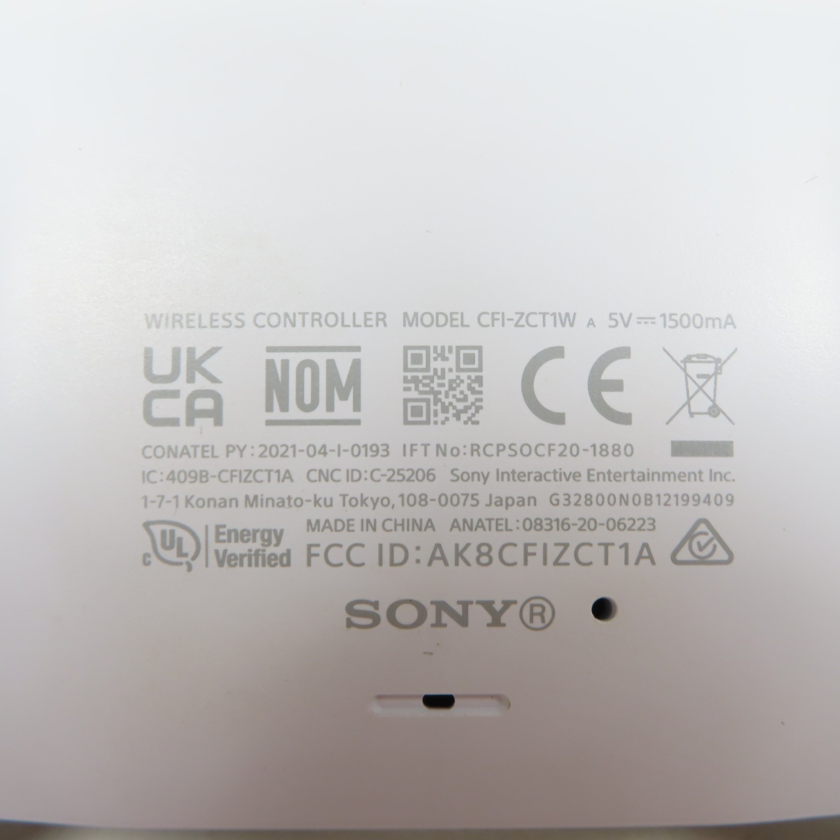 Sony Cfi Zct1w Dualsense Controller For Playstation 5pc White 1836