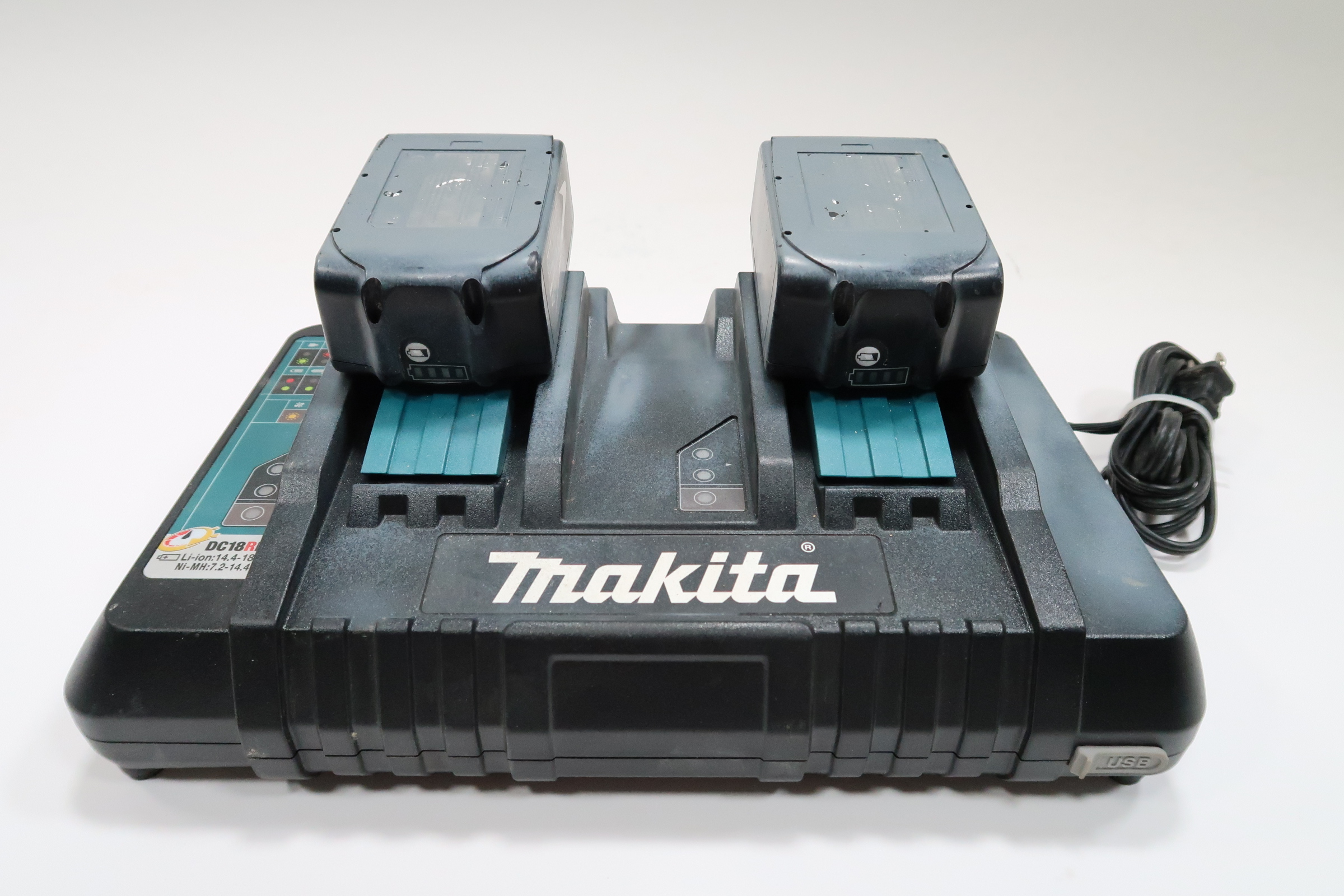 Makita DC18RD 18V Lithium-Ion Dual Port Rapid Optimum Charger Battery ...