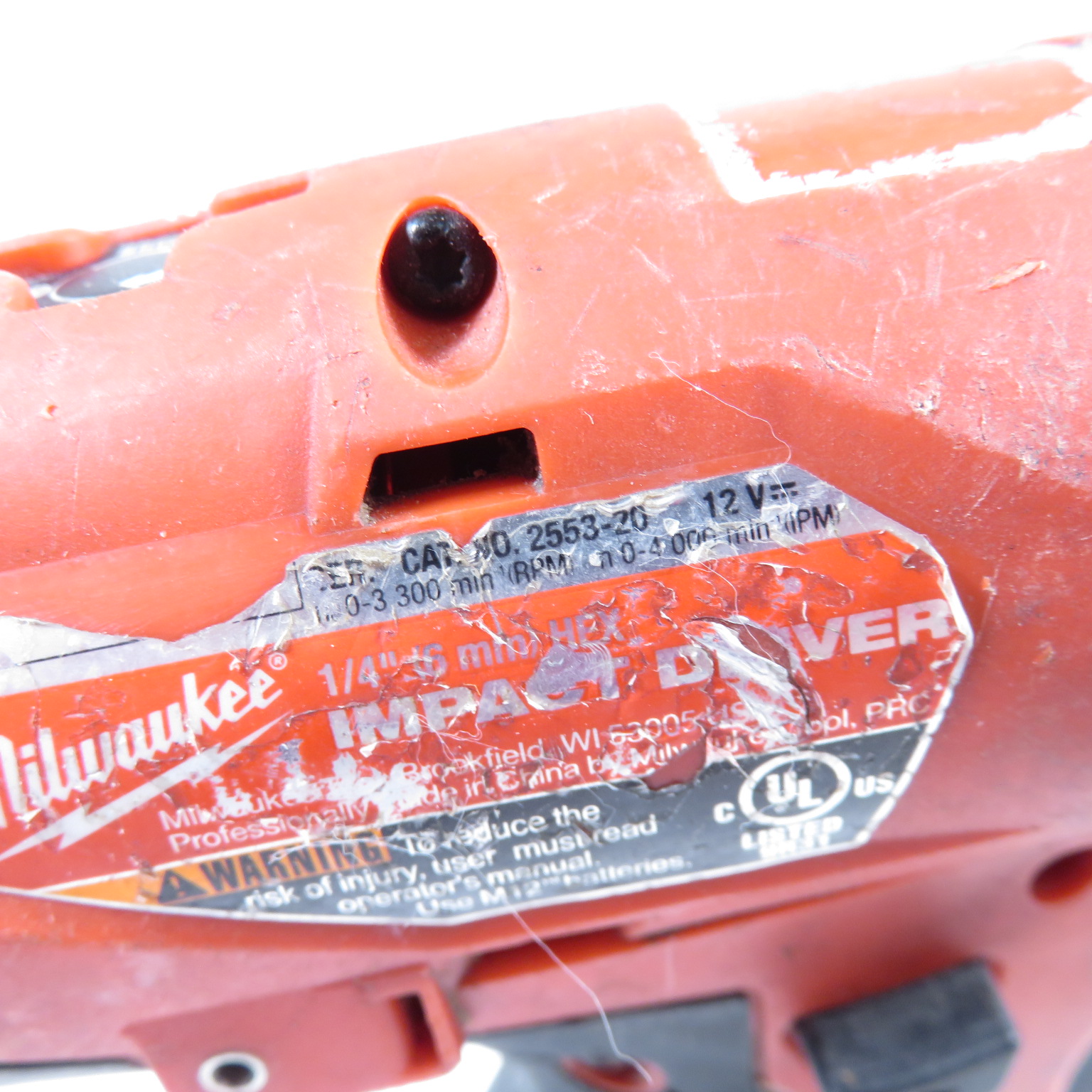 Milwaukee 2553-20 12V Lithium-Ion Brushless Cordless 1/4 in. Hex Impact Driver