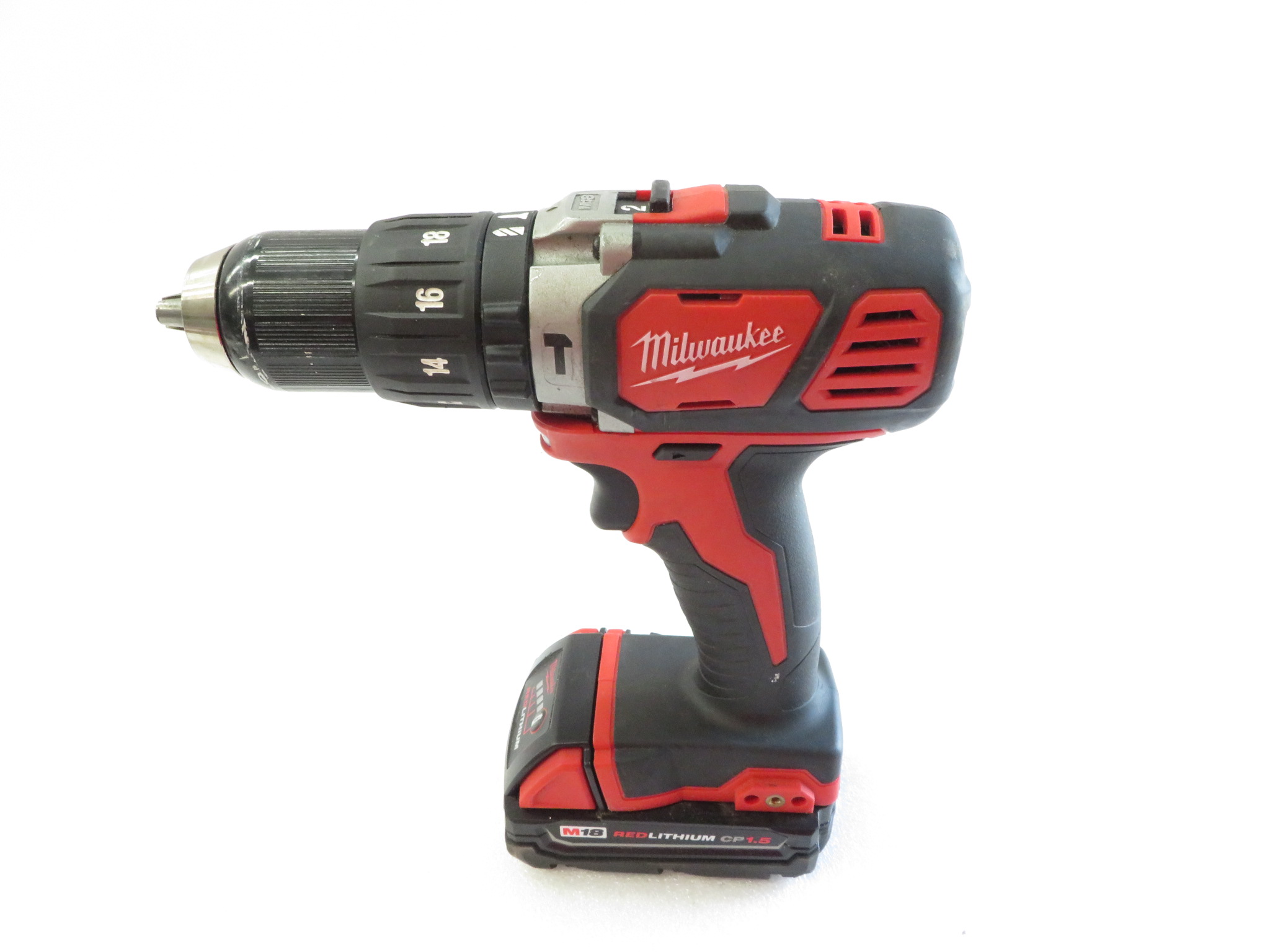 Milwaukee 2607-20 M18 18-Volt Lithium-Ion Cordless 1/2 in. Hammer Drill ...