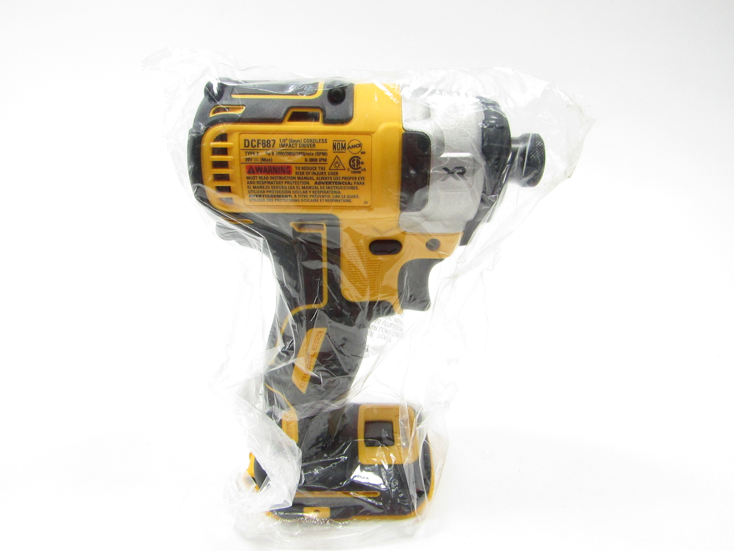 DeWALT DCF887 20-Volt MAX XR Cordless Brushless 3-Speed 1/4 in. Impact ...