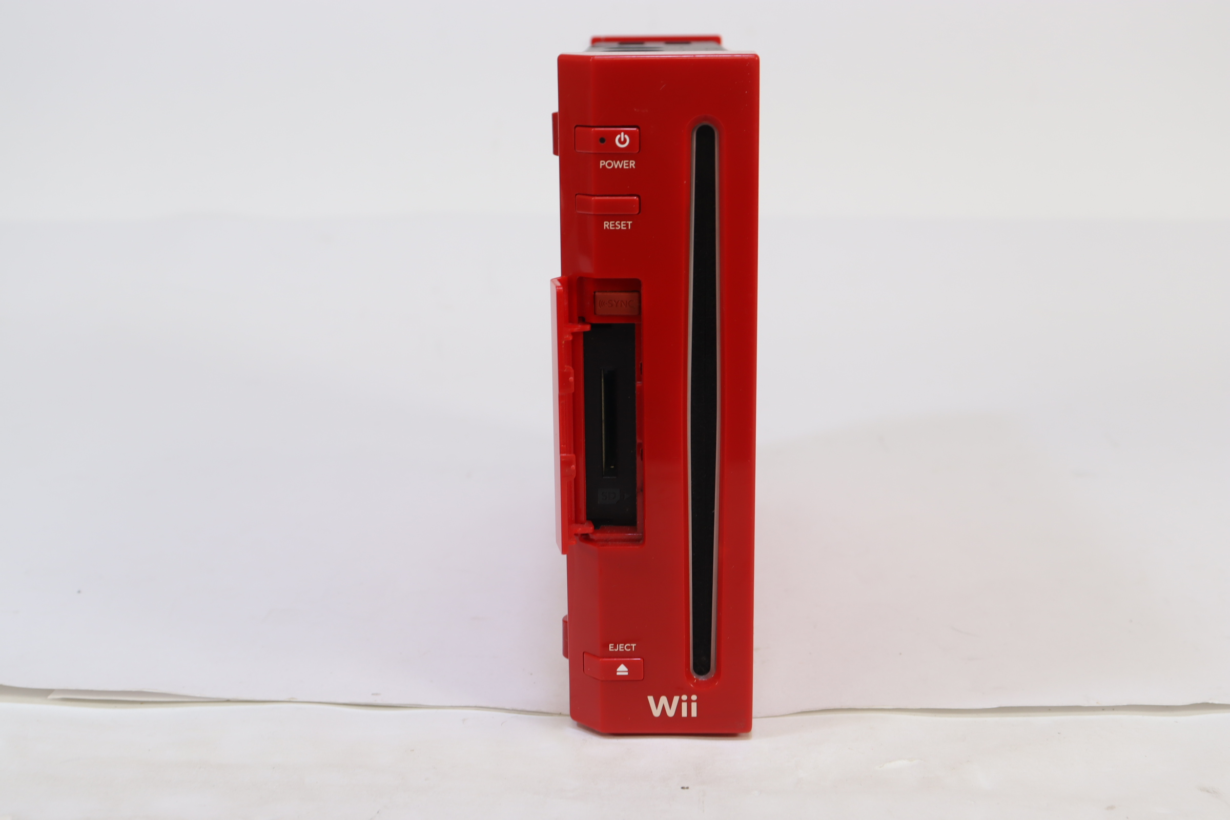 Nintendo Wii RVL-001 512MB Red Body Home Video Gaming Console - 0340