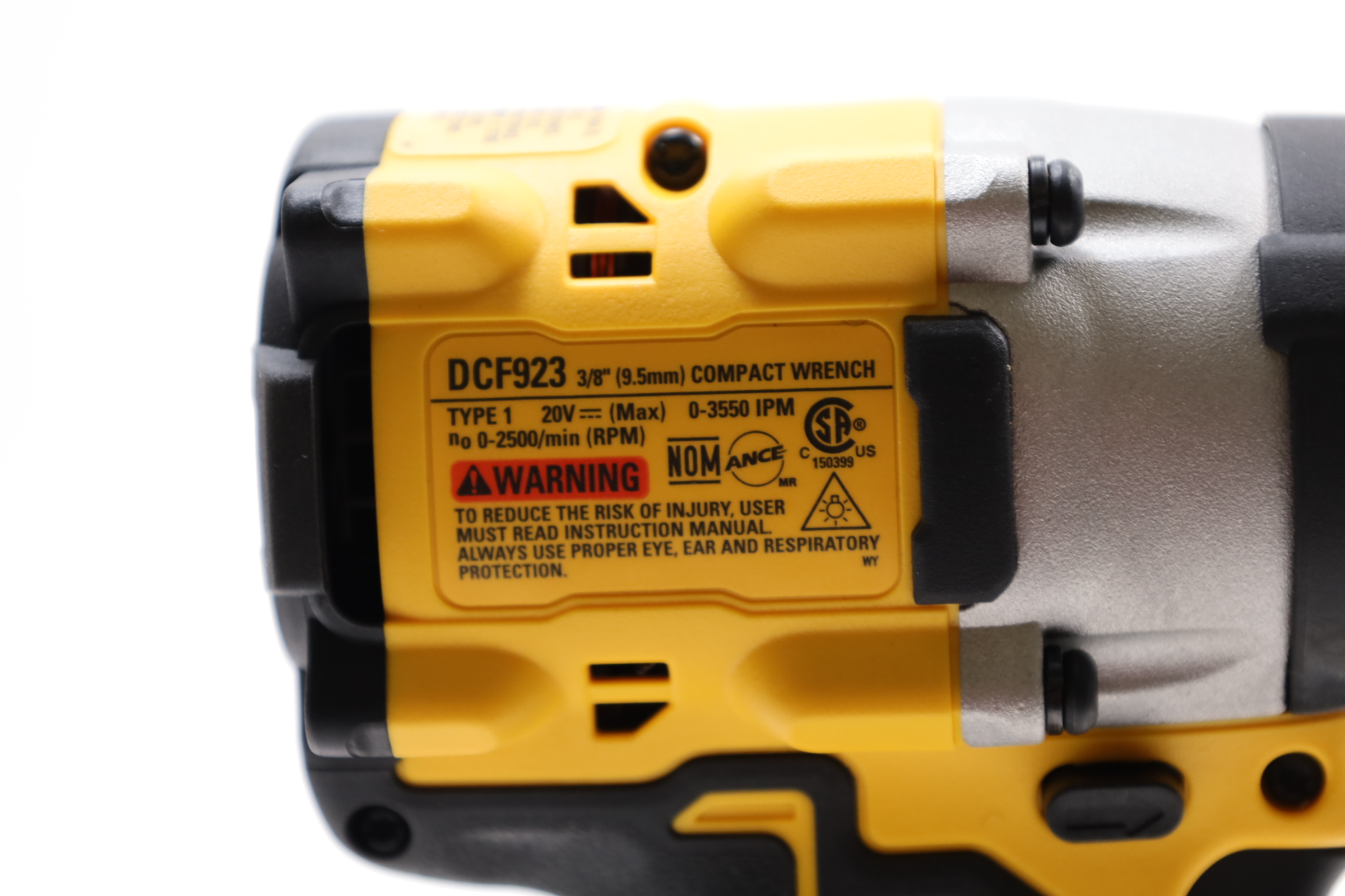 DeWalt DCF923 ATOMIC 20V MAX Brushless 3/8" Cordless Impact Wrench