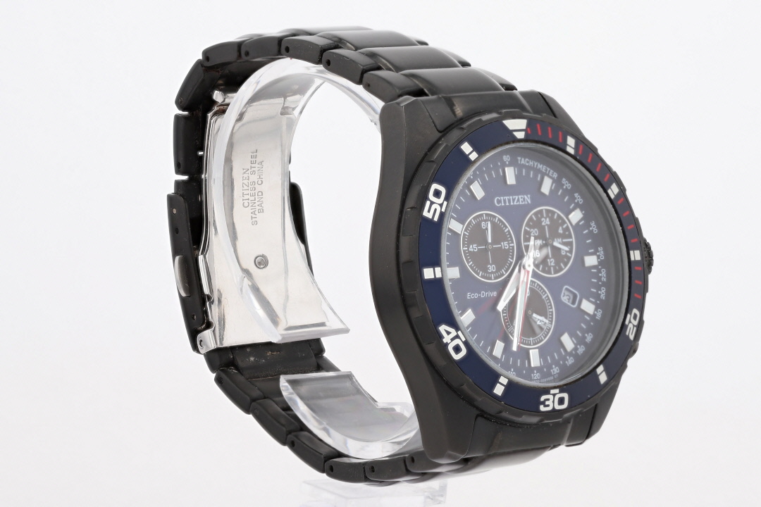 Citizen Weekender 43mm Blue Dial Chronograph Stainless Steel Men's ...