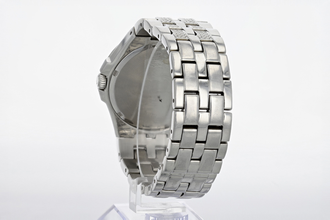 Bulova Phantom Crystal Pavé Silver Dial Quartz Stainless Steel Men's ...