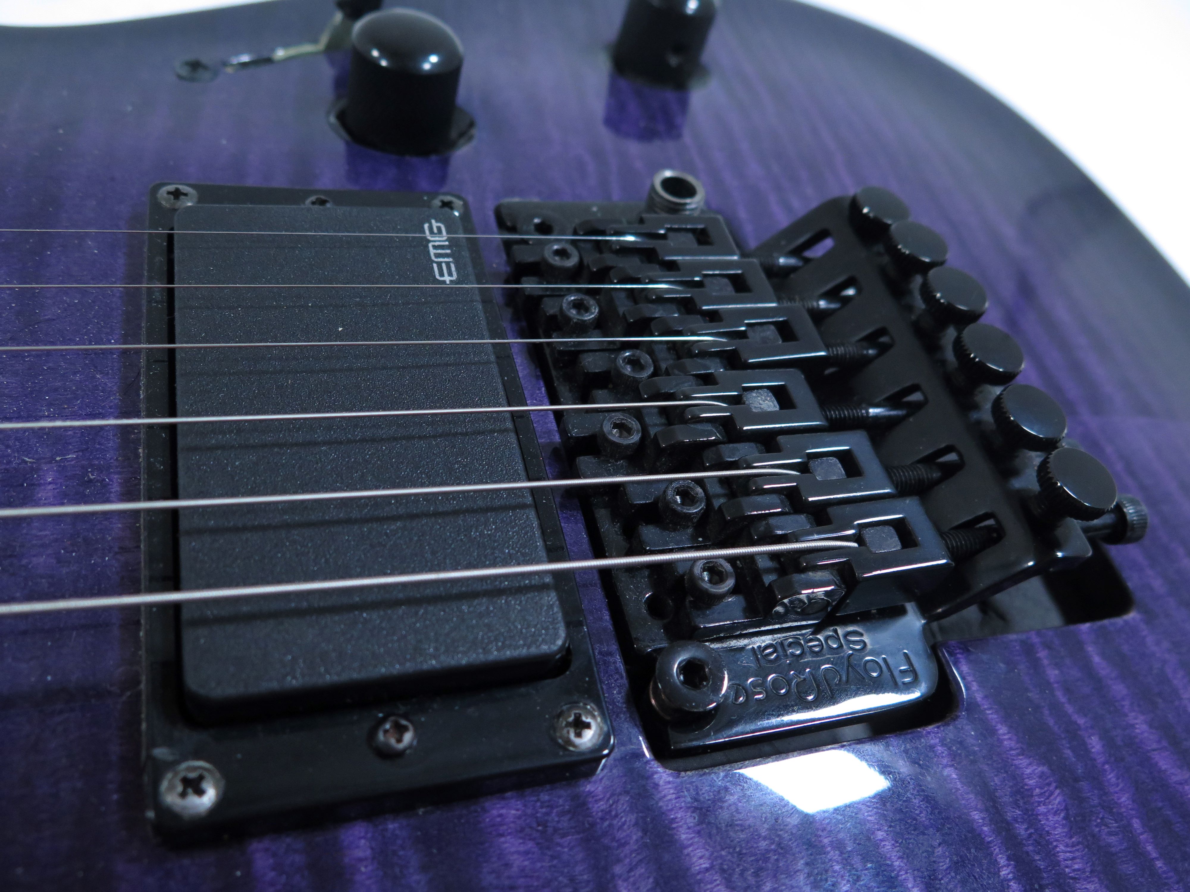 ESP LTD MH-350 Electric Guitar See Thru Purple Sunburst 2453