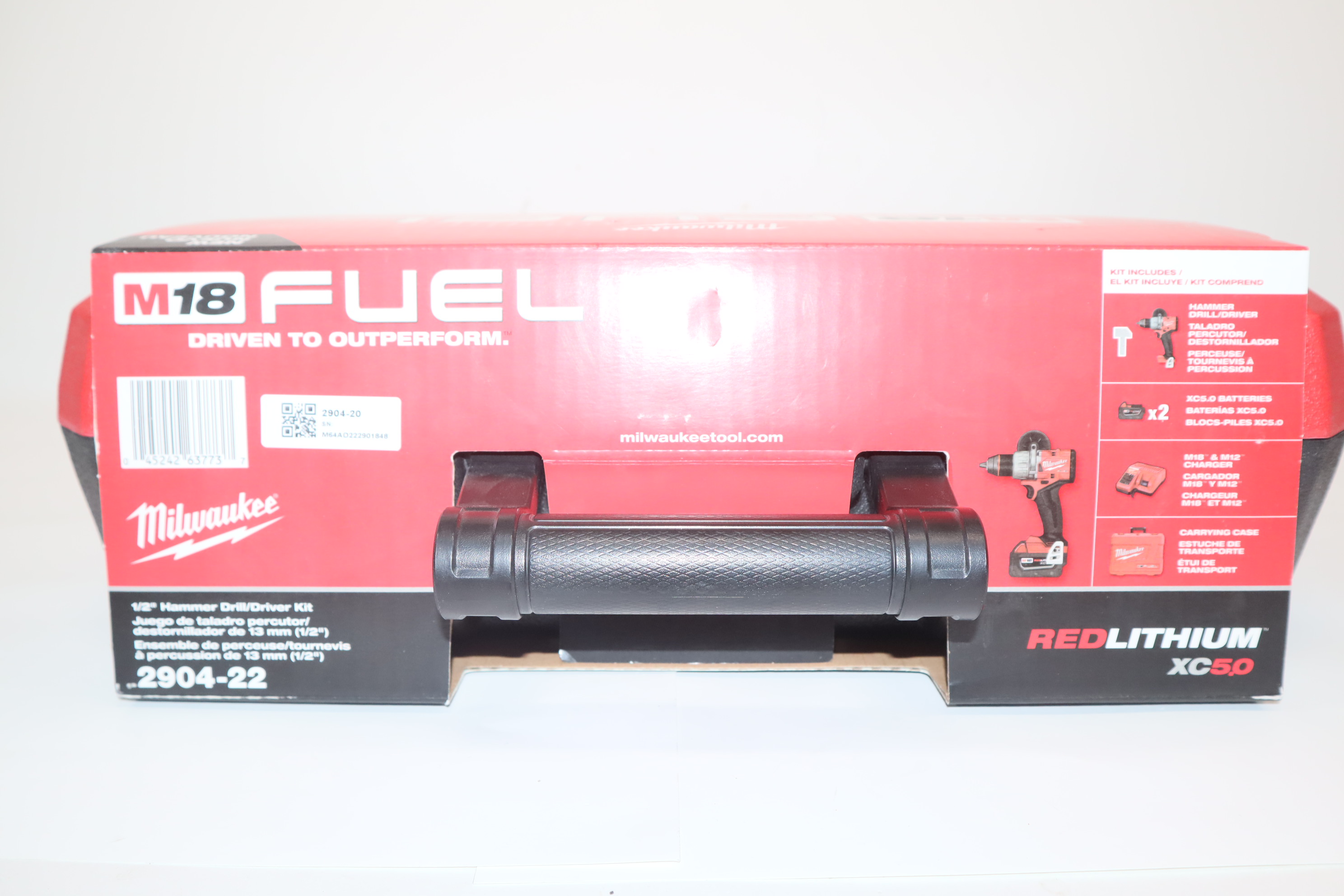 Milwaukee 2904-22 M18 FUEL 1/2" Hammer Drill/Driver Kit 1848