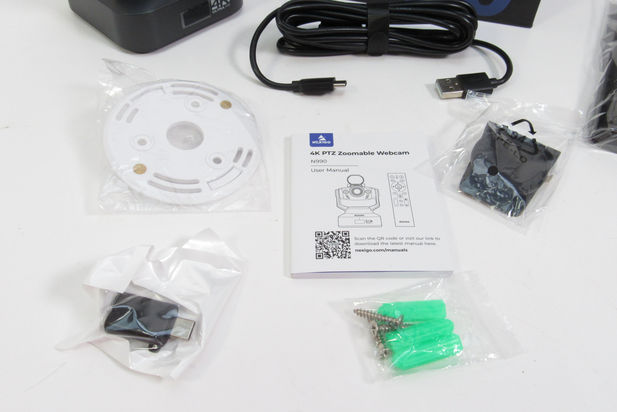 Nexigo N990 4K PTZ Zoomable 4K UHD Webcam