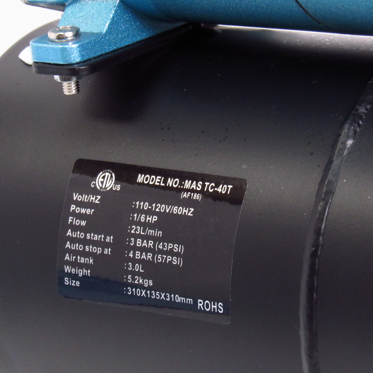 Master Airbrush MAS TC-40T Air Compressor - Local Pick-Up Only