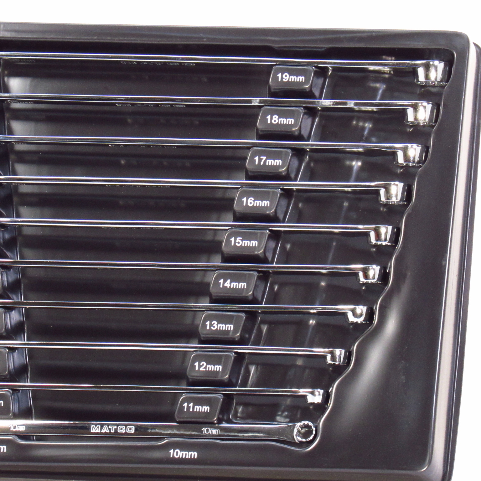 Matco Tools SRFBZLM102TA 10-Piece 10-19mm Flex Ratcheting Extra Long ...