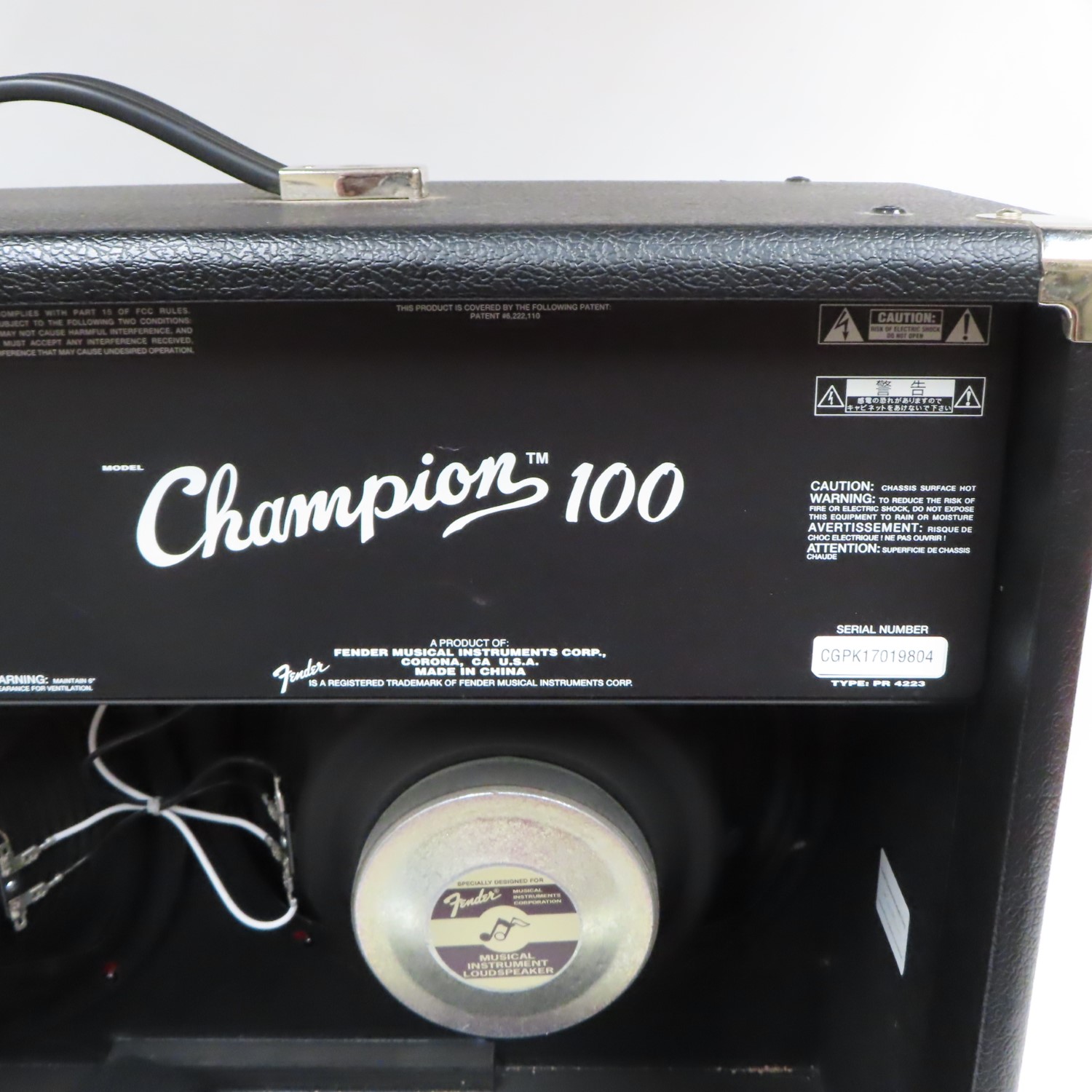 Fender Champion 100 100W RMS 2x12" Guitar Amplifier (Local Pick-Up Only)