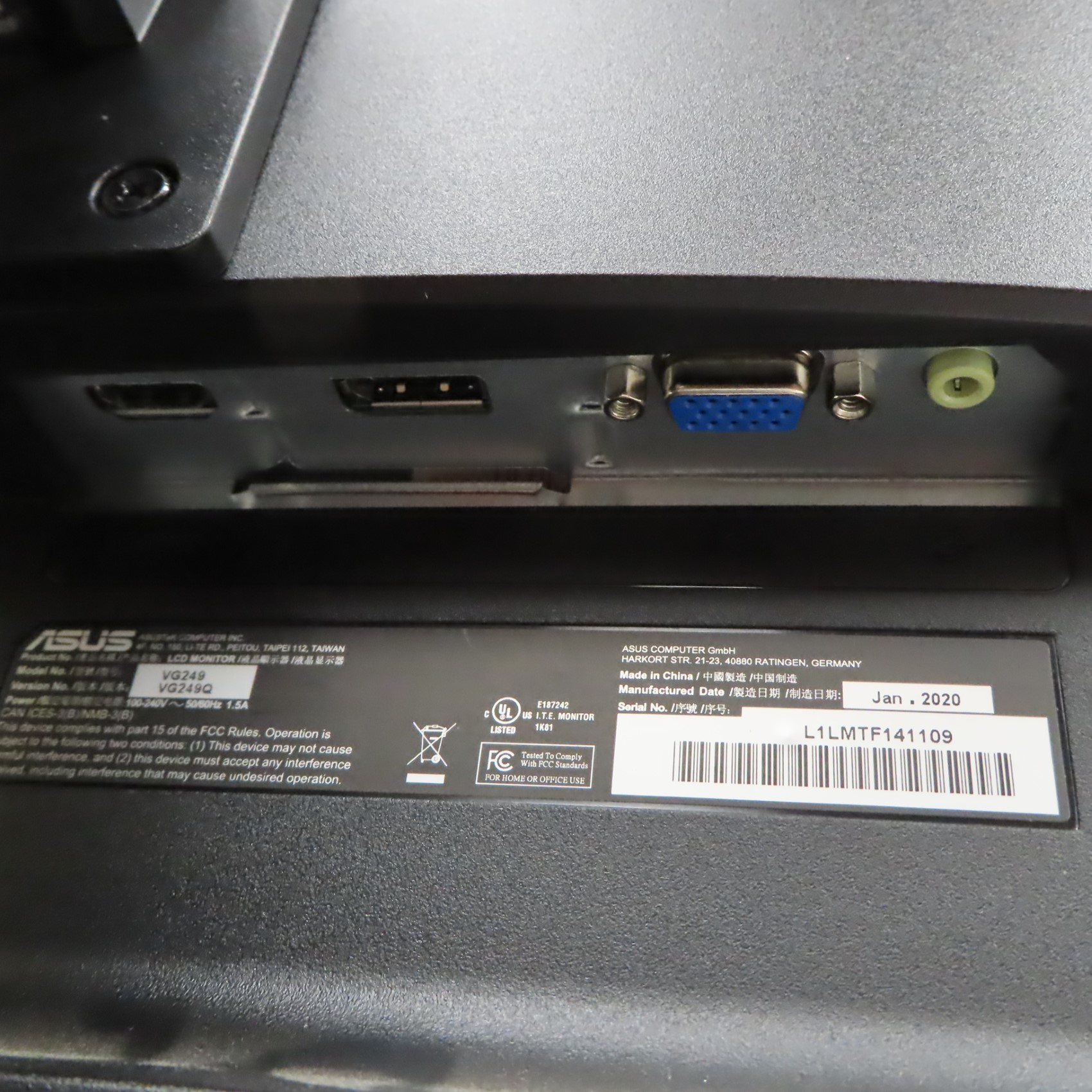 ASUS VG249 TUF Gaming 23.8" 144Hz 1080p (FHD) Monitor (Local Pick-Up Only)