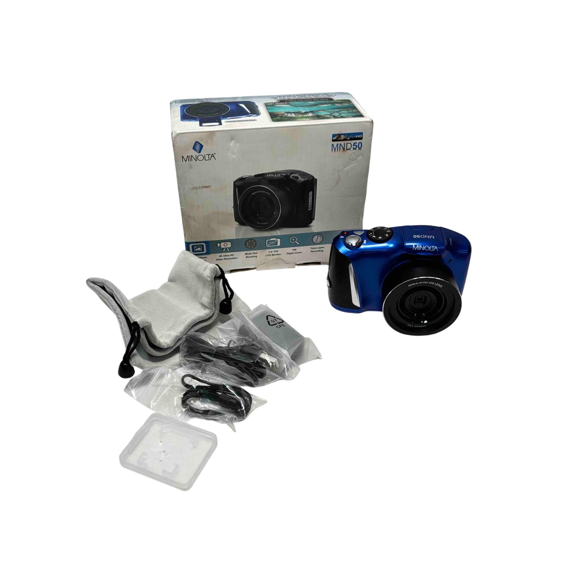 Minolta MND50 48-Megapixel 4K Ultra HD Compact Digital Camera