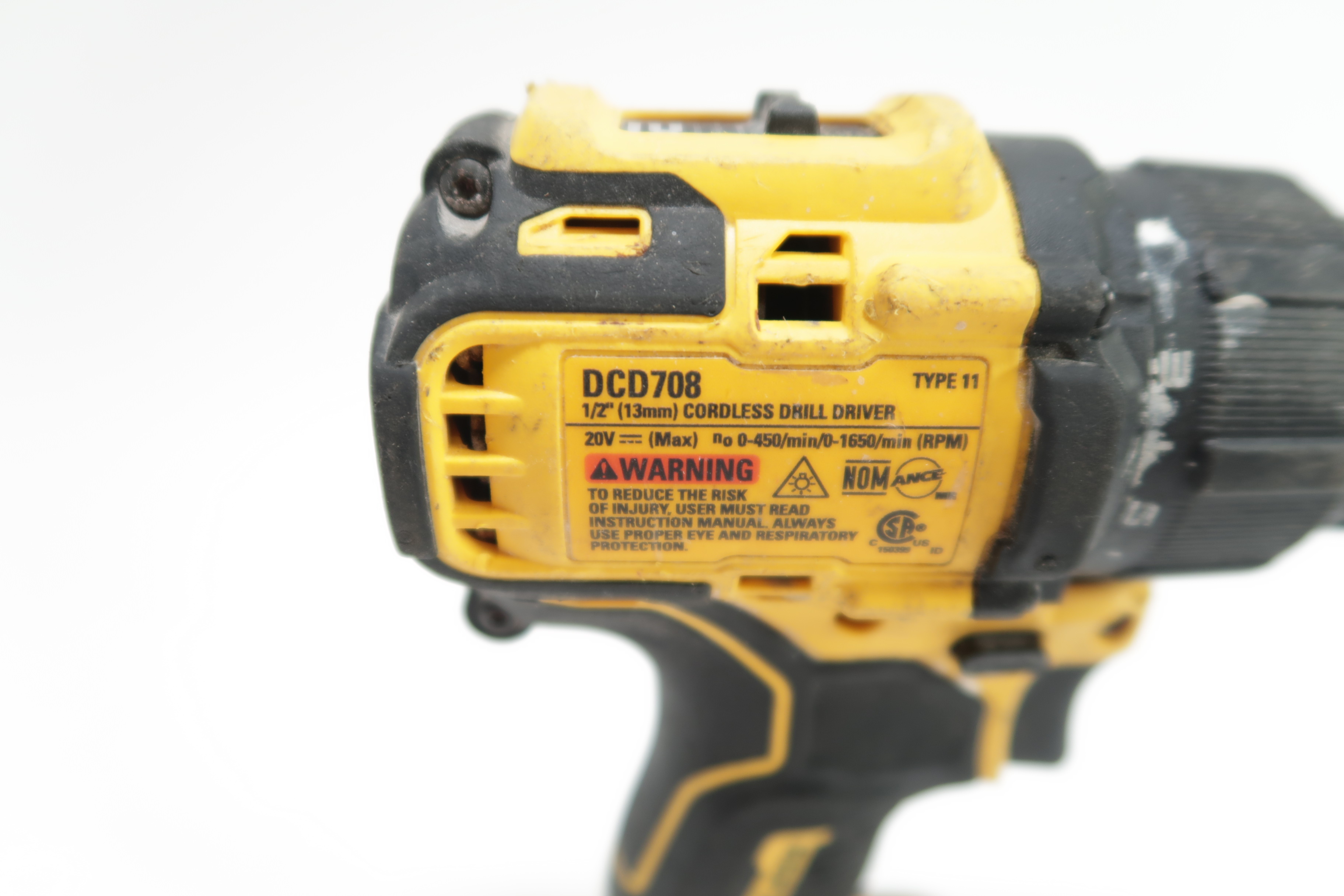DeWalt DCD708 20V MAX Lithium Cordless Brushless Compact 1/2" Drill ...