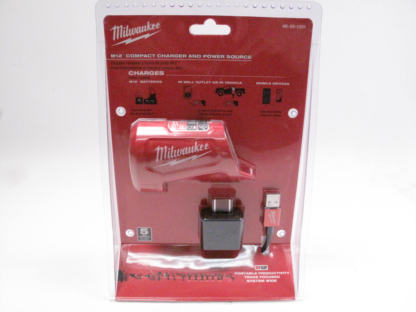 Milwaukee 48-59-1201 Lithium-Ion Charger/Portable Power Source 12V