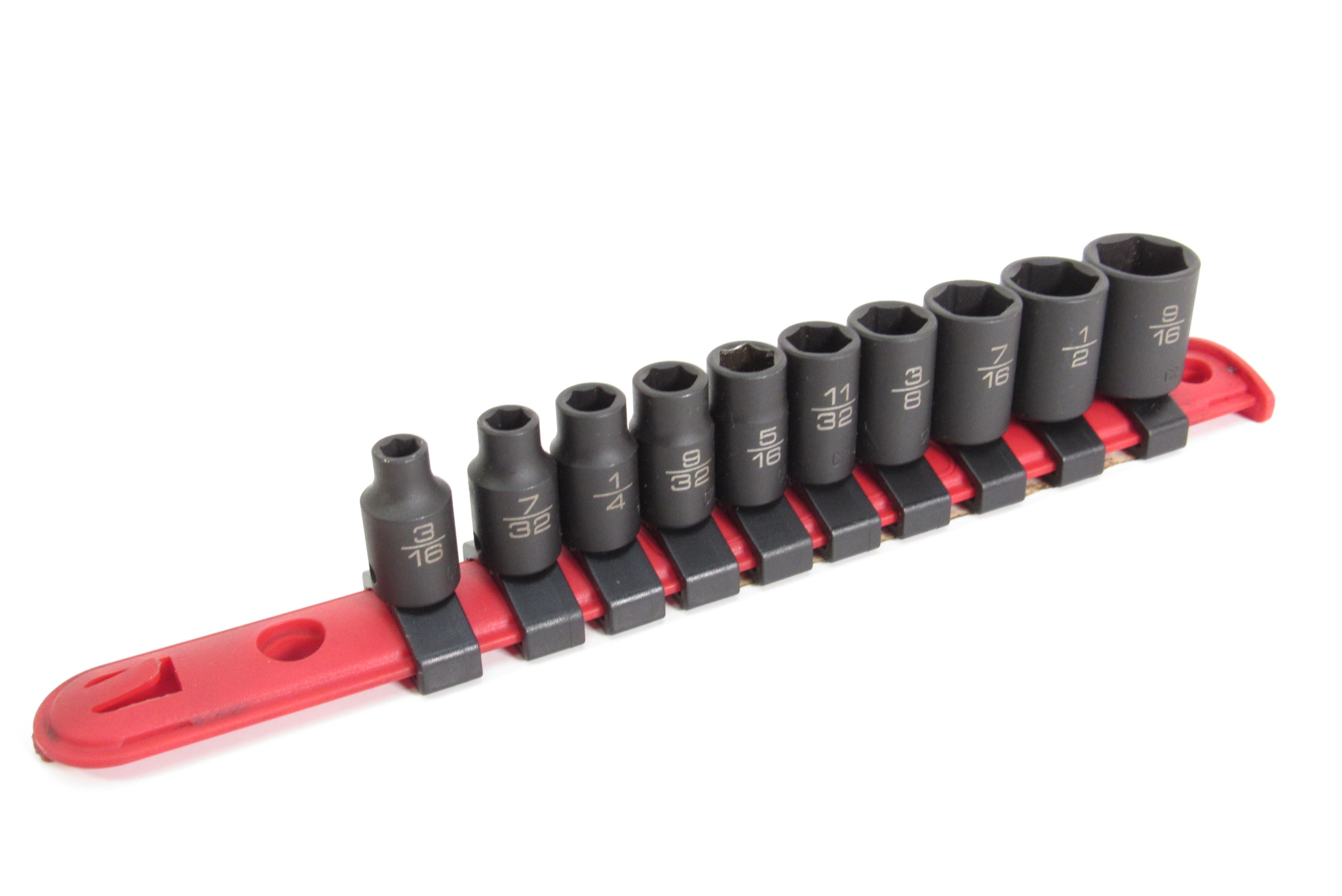Matco Tools SAP106V 10-Piece 1/4'' Drive SAE 6-Point Impact Socket Set
