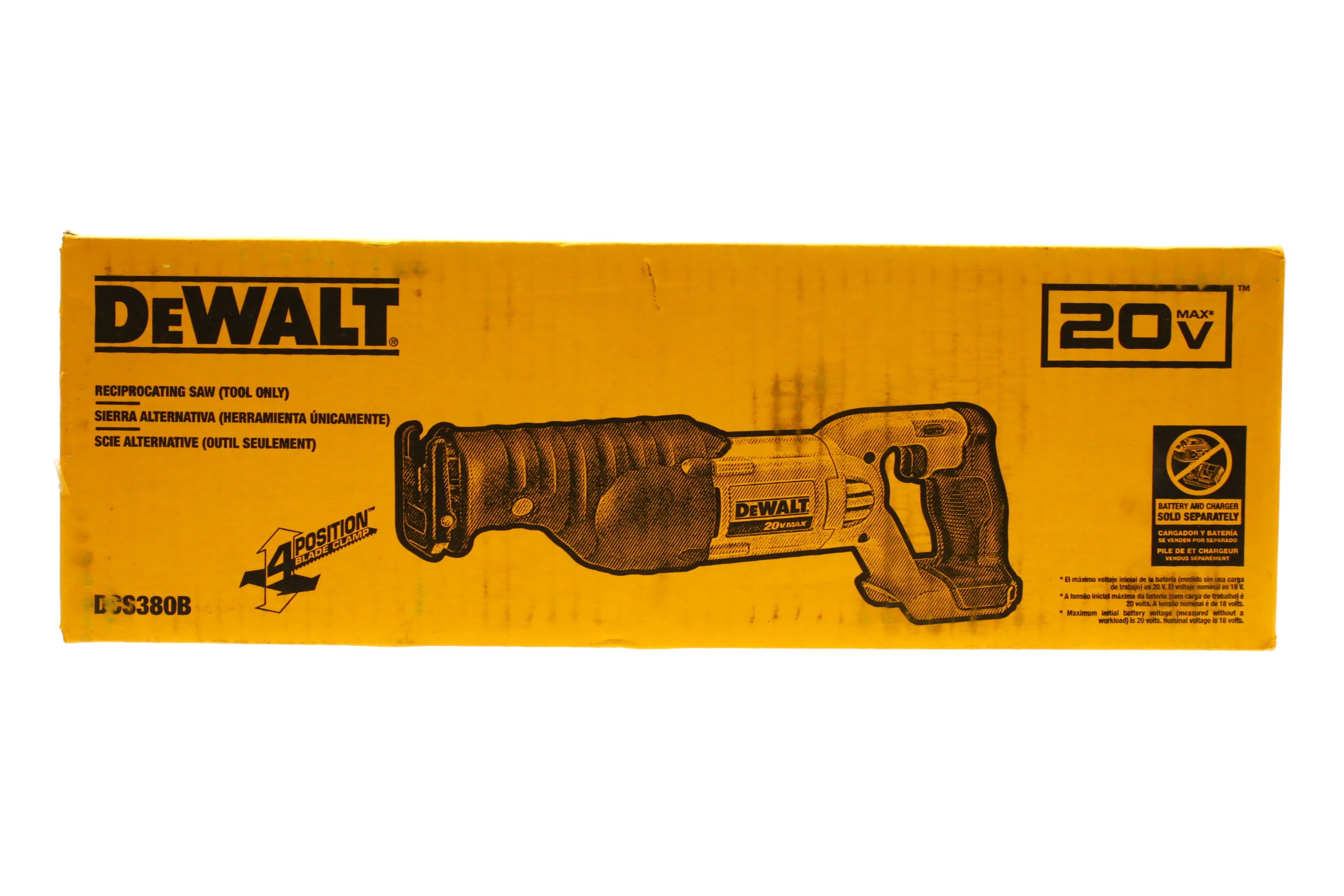 DeWalt DCS380 20V MAX Lithium-Ion Cordless Reciprocating Saw