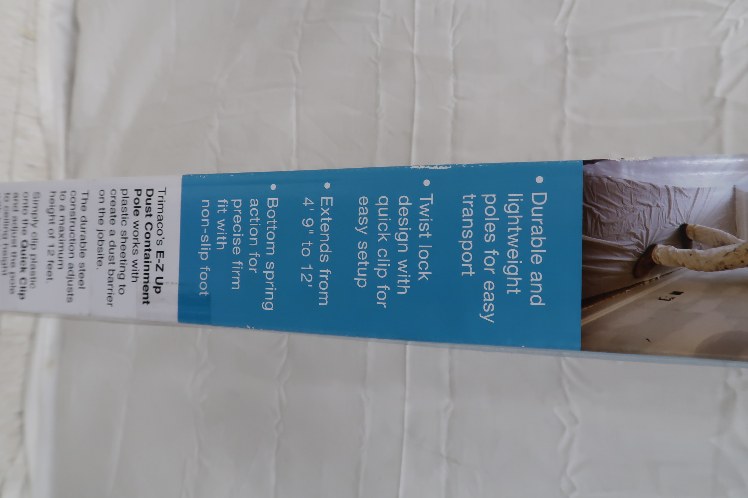 Trimaco Heavy Duty E-Z UP Dust Containment Sheeting Pole 54733