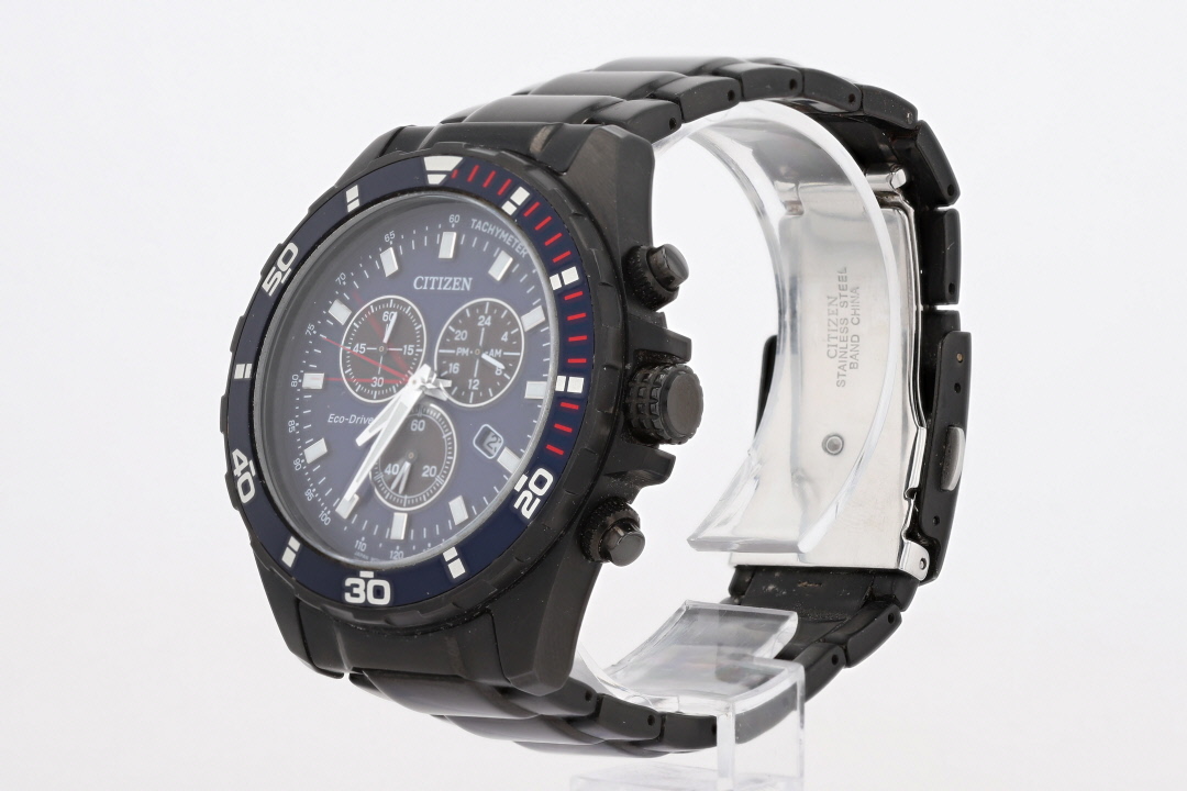 Citizen Weekender 43mm Blue Dial Chronograph Stainless Steel Men's ...