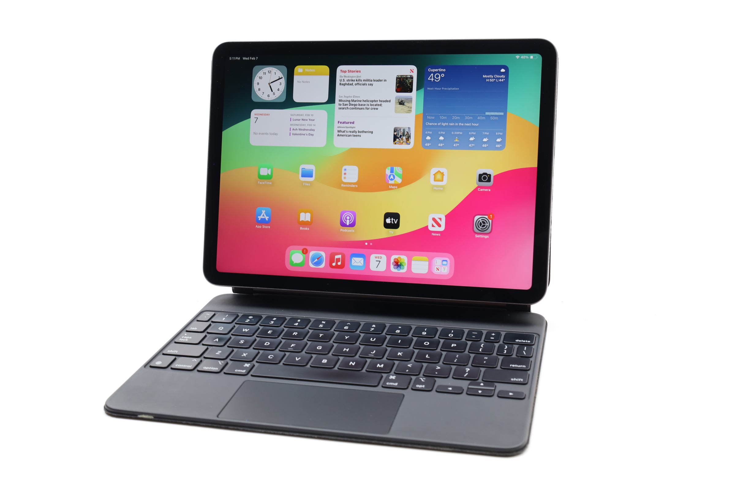 Apple iPad Air 4th Gen MYFM2LL/A 64GB Wi-Fi Magic Keyboard 10.9" Tablet ...