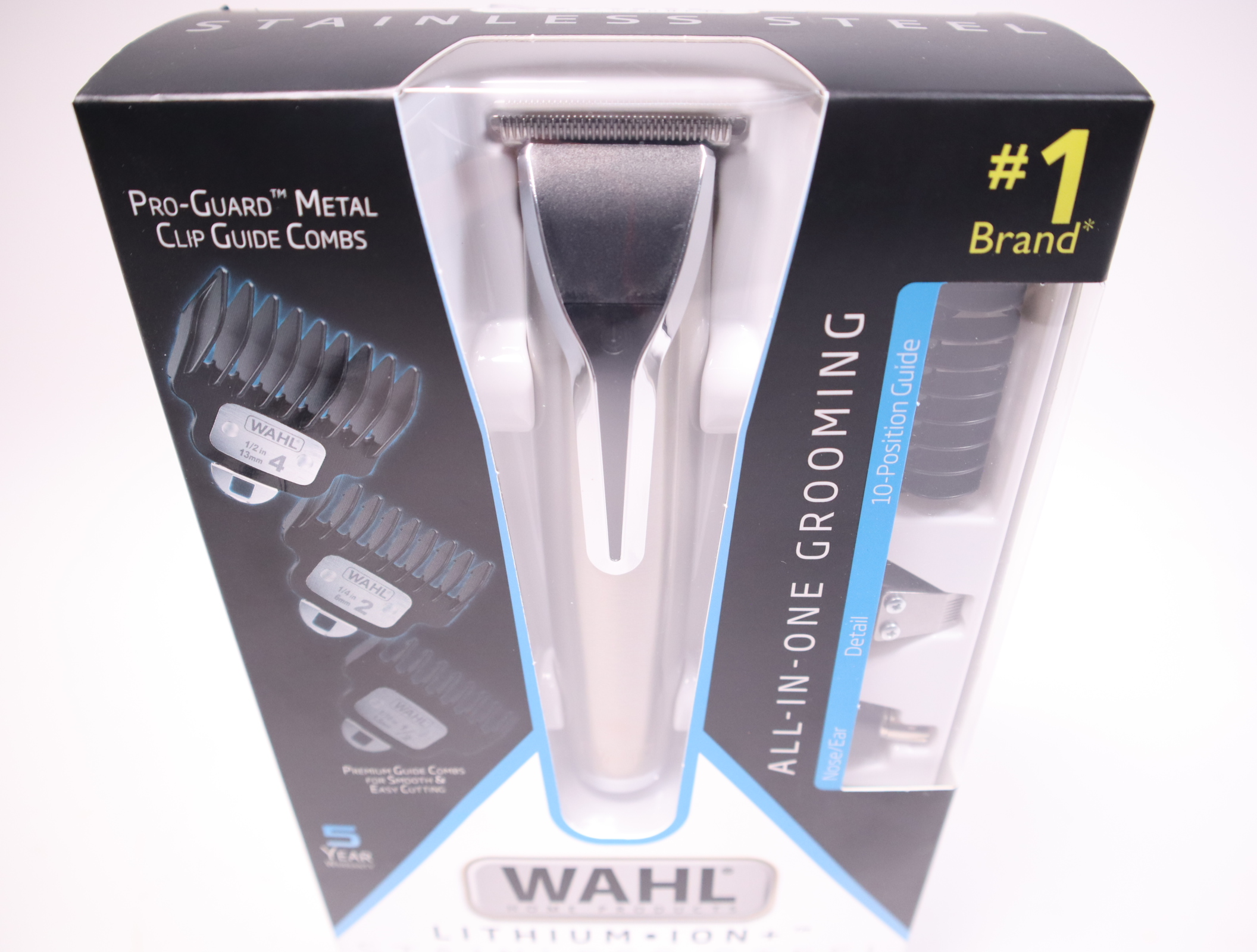Wahl 9898 Cordless Wet/Dry Trimmer Shaver Stainless Steel