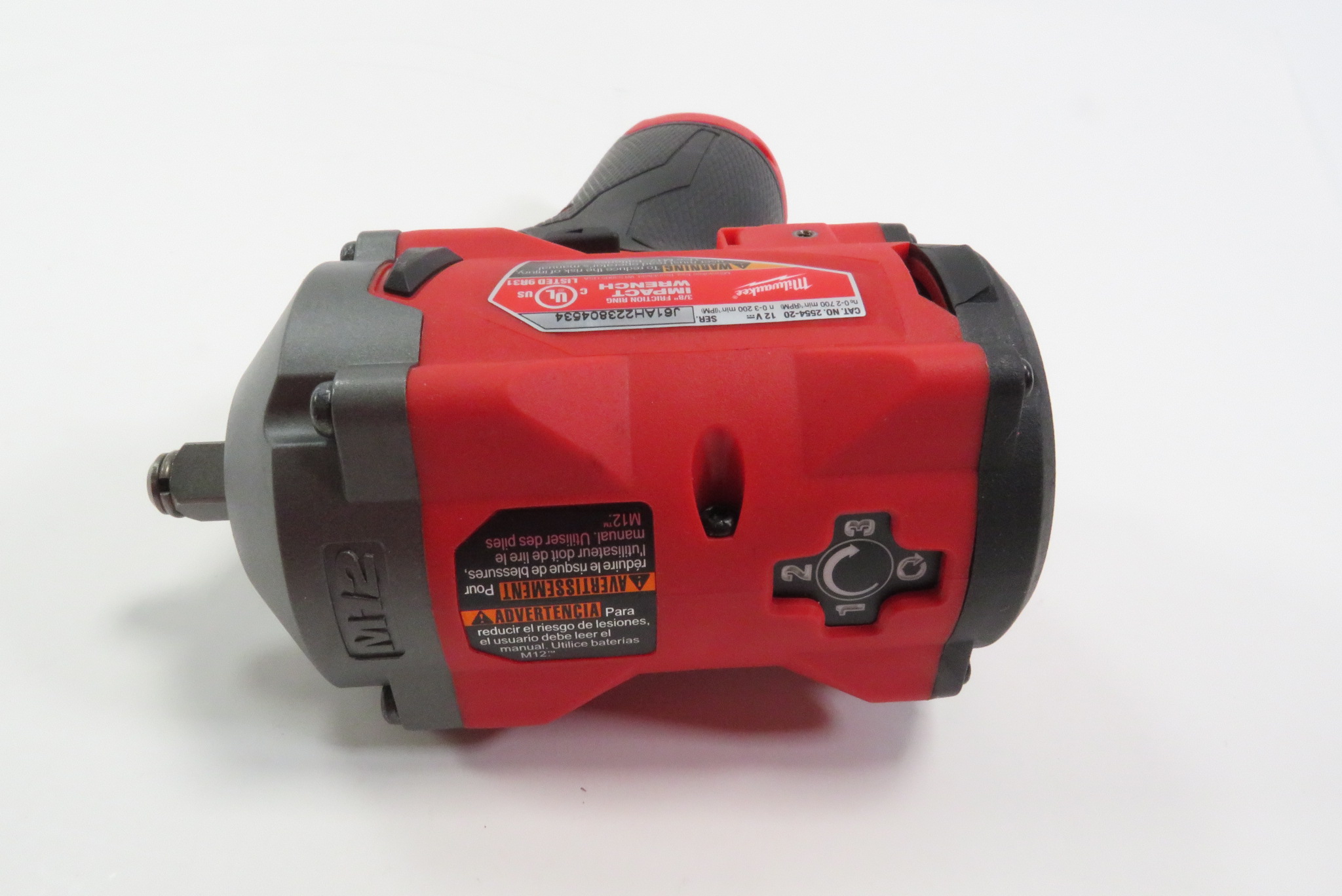 Milwaukee 2554-20 M12 FUEL Li-Ion Brushless Cordless Stubby 3/8" Impact ...