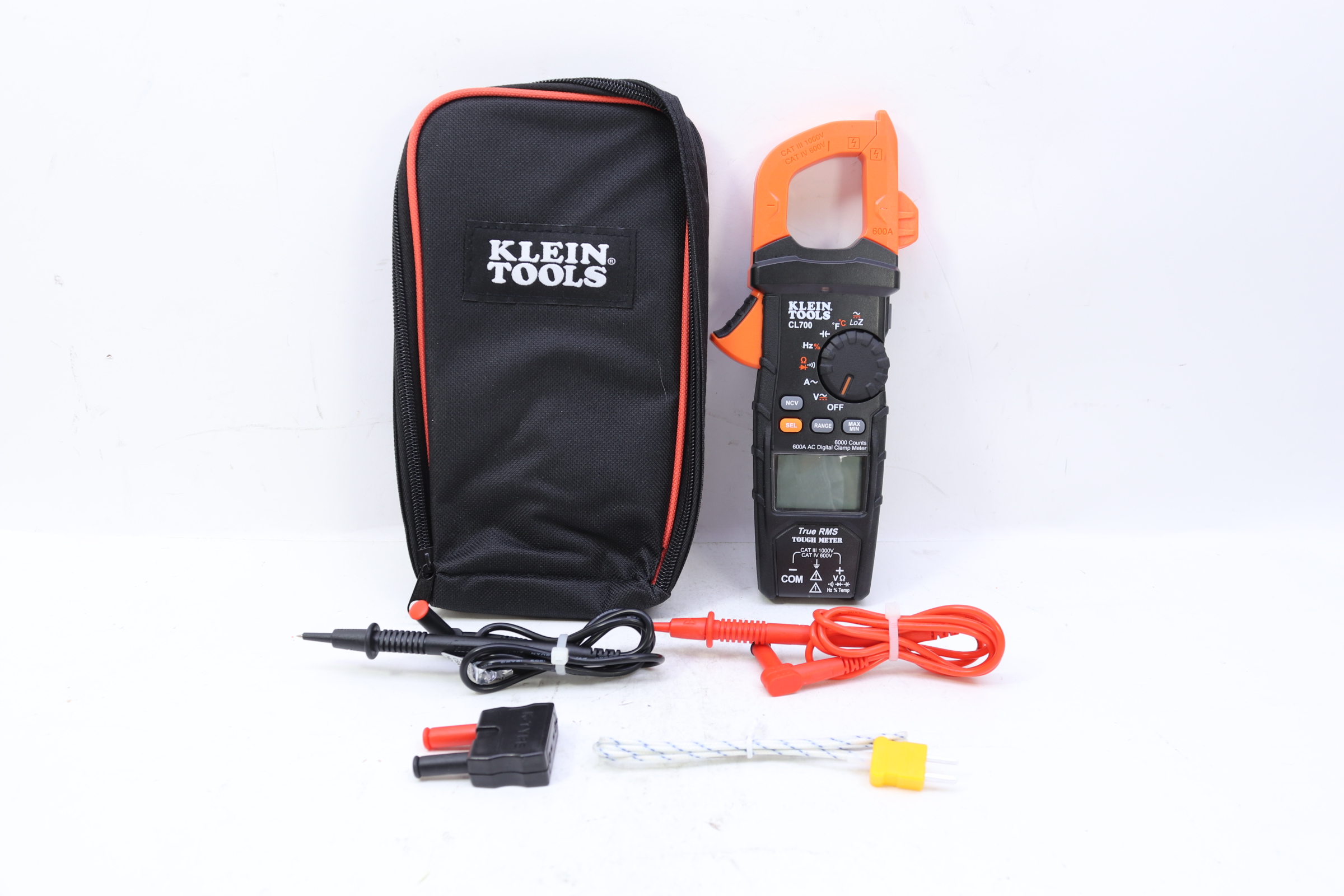 Klein Tools CL700 600 Amp AC True RMS Auto-Ranging Digital Clamp Meter