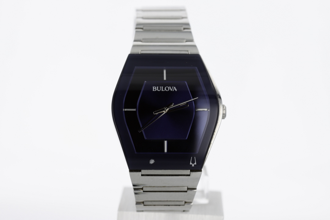 Bulova Gemini Modern Blue Dial Quartz 40mm Stainless Steel Men's Wristwatch
